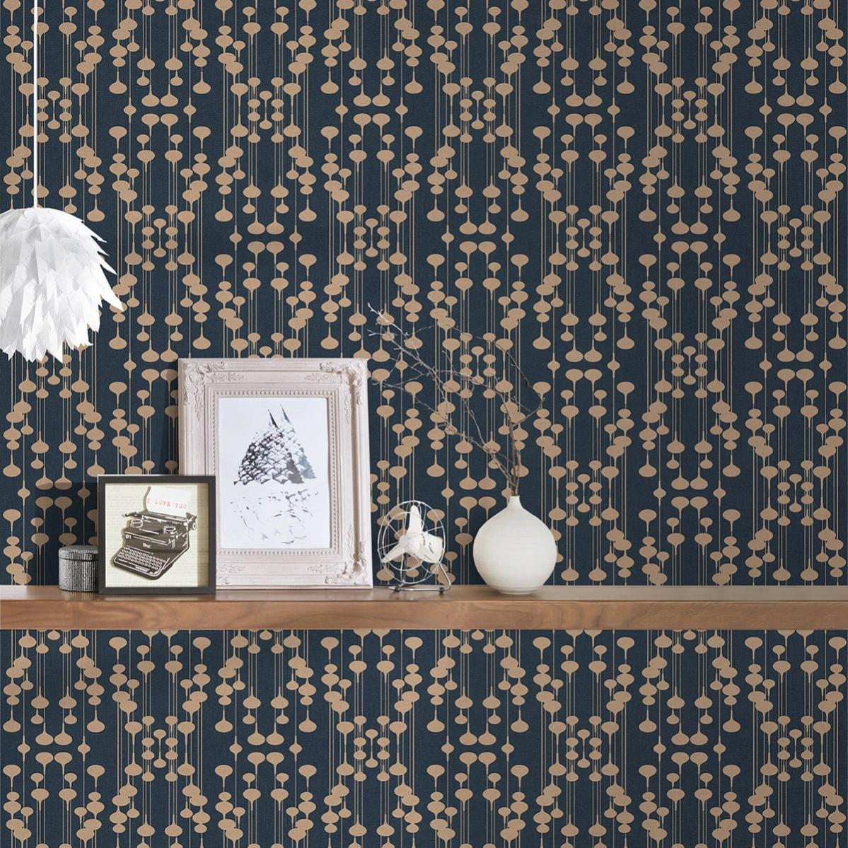 Carta da parati New Life Lanterne nero, 53 cm x 10.05 m | Leroy Merlin