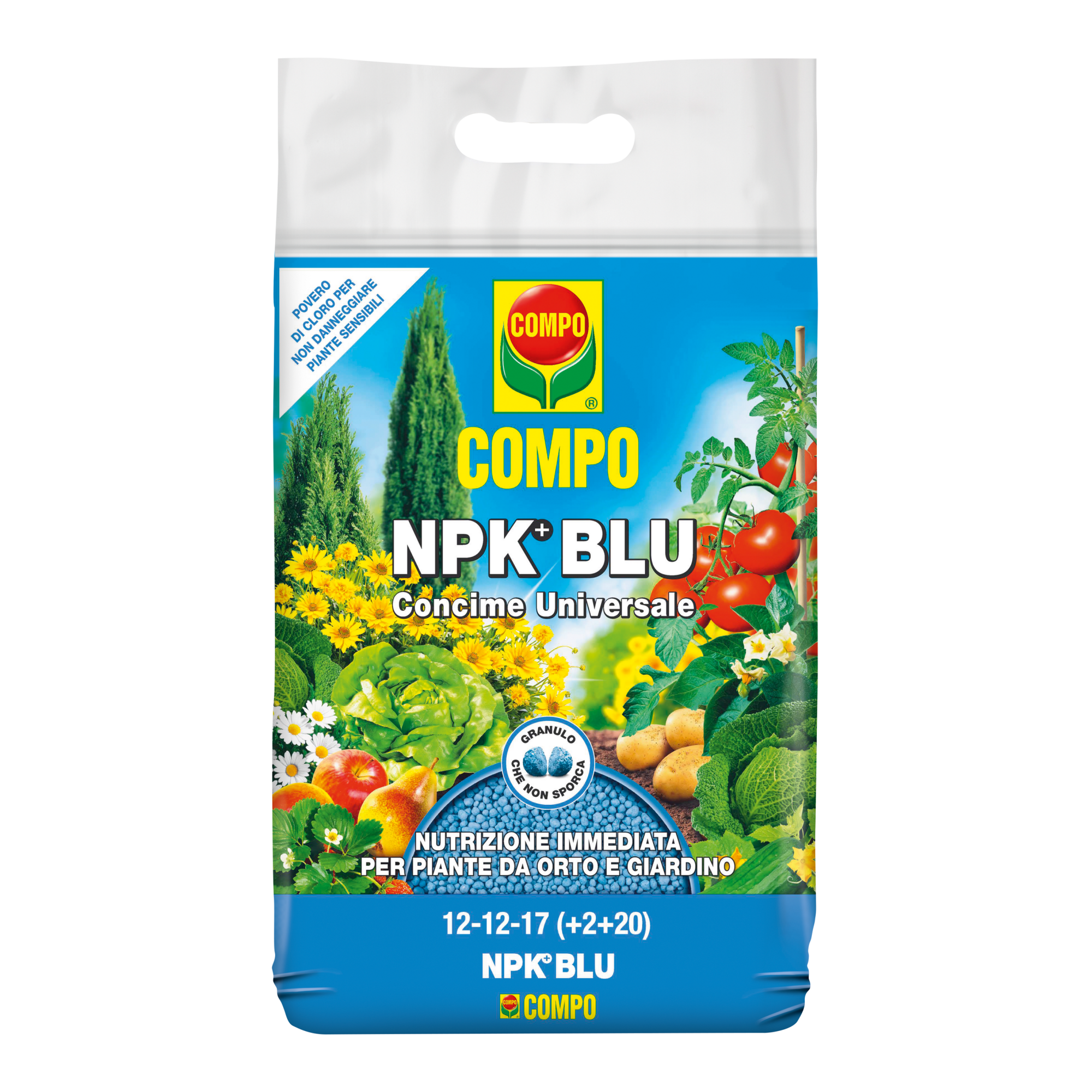 Concime universale granulato COMPO NPK BLU 4 KG | Leroy Merlin