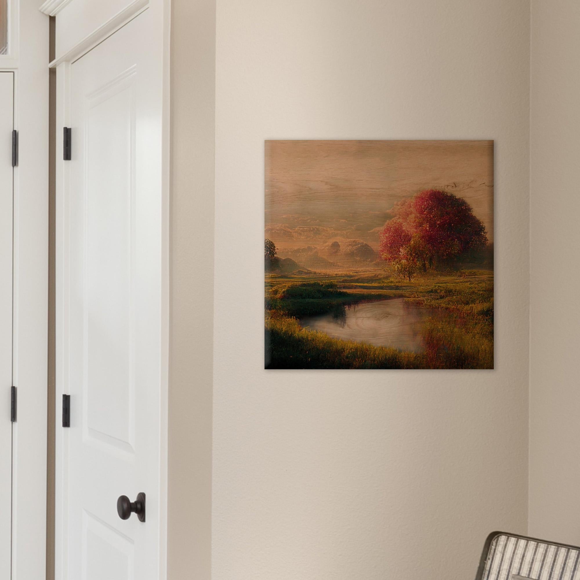 Decorazione da parete su mdf Quite landscape, multicolore 29 x 29 cm ...