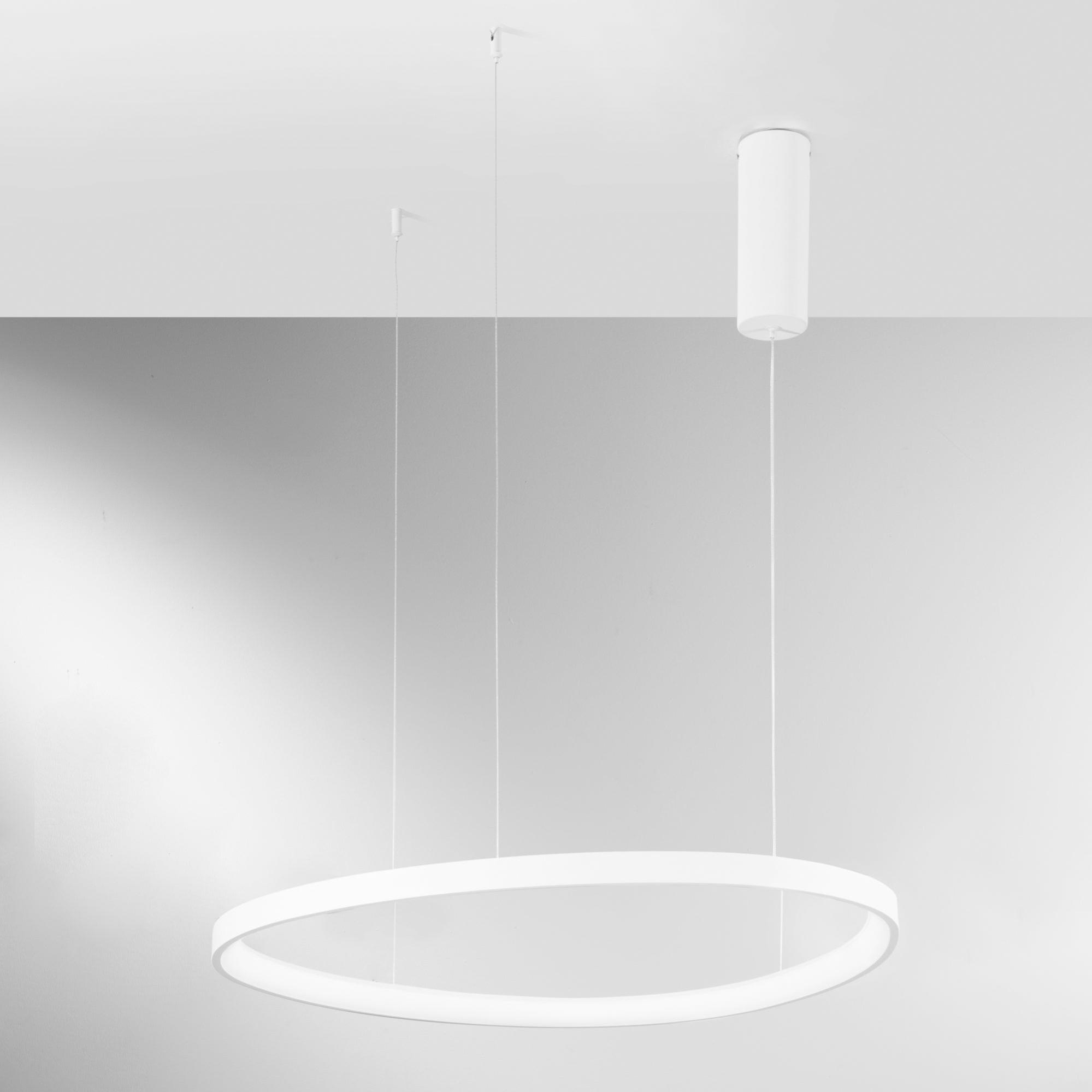 Lampadario Moderno Klapton LED bianco, in ferro, D. 85 cm, 11440 LM ...