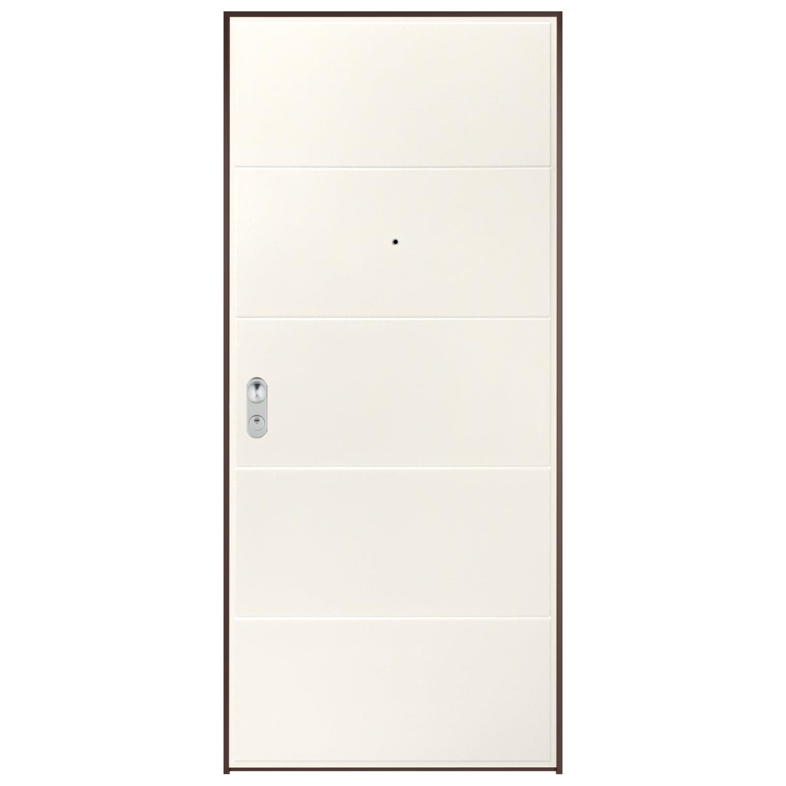 Porta blindata DI.BI. Linee bianco L 80 x H 200 cm destra | Leroy Merlin