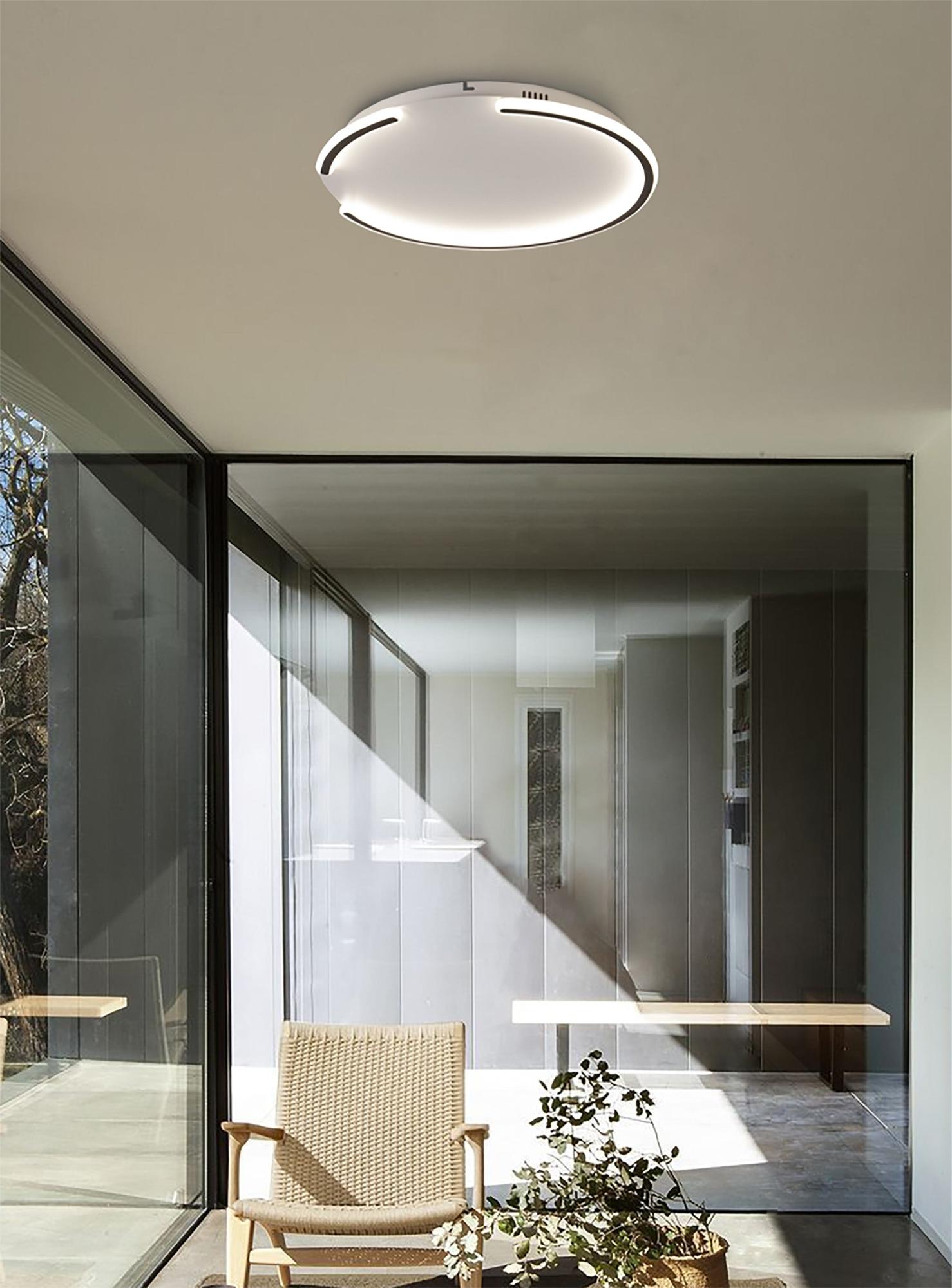 Plafoniera moderno Paige LED , in metallo, D. 50 cm 2200 LM NOVECENTO ...