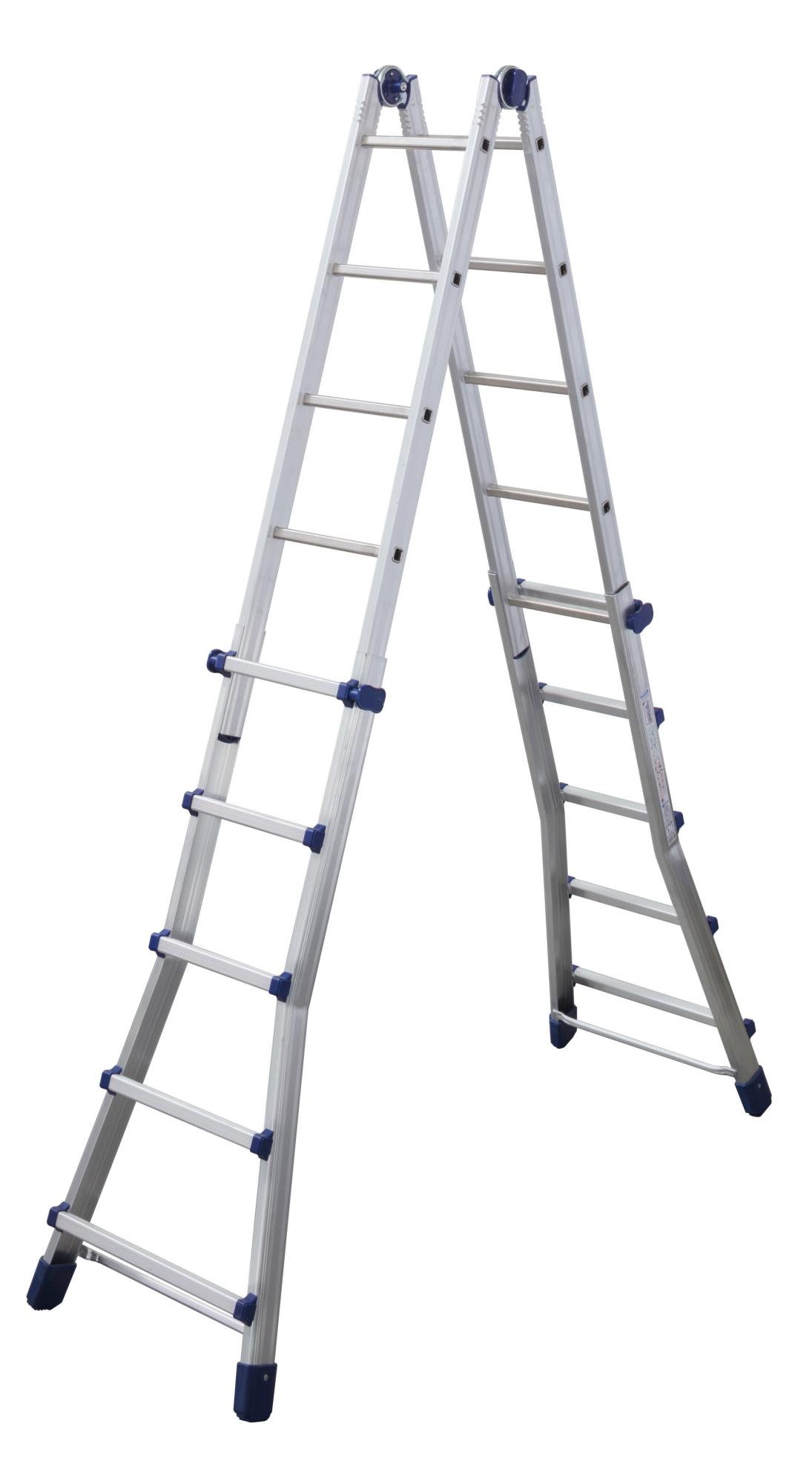 Scala telescopica FACAL Brico blu in alluminio 5+5 gradini per lavori fino a 6 m | Leroy Merlin