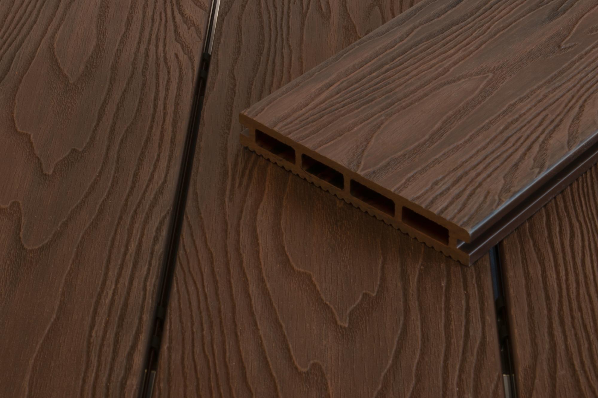 Listone da incastro Evolution CORTEN in composito in legno e plastica ...