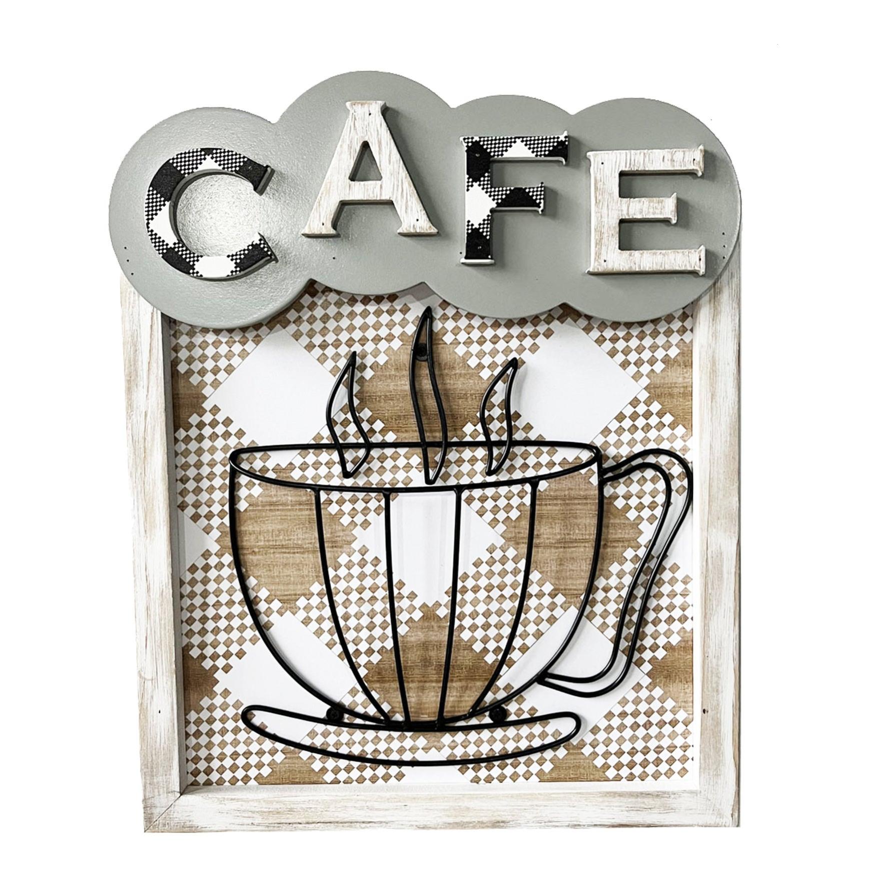 Decorazione da parete su mdf Cafè 30x38 cm | Leroy Merlin