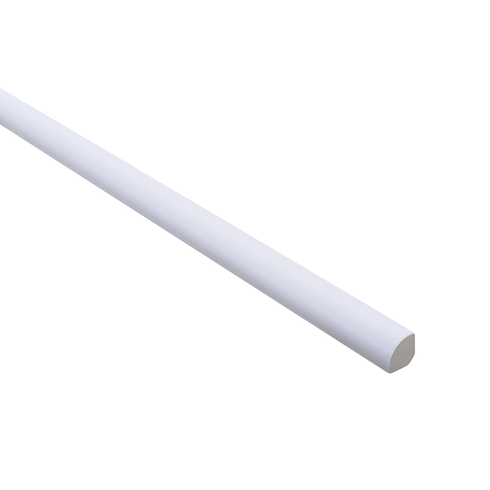 Profilo quarto di tondo STANDERS in pvc grezzo bianco opaco L2.6m ...