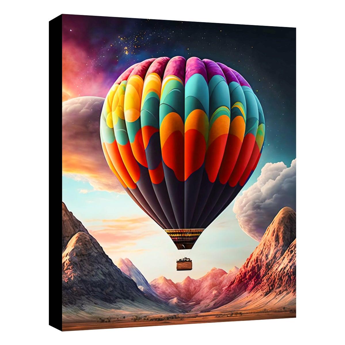 Stampa su tela Mongolfiera 40x50 cm | Leroy Merlin