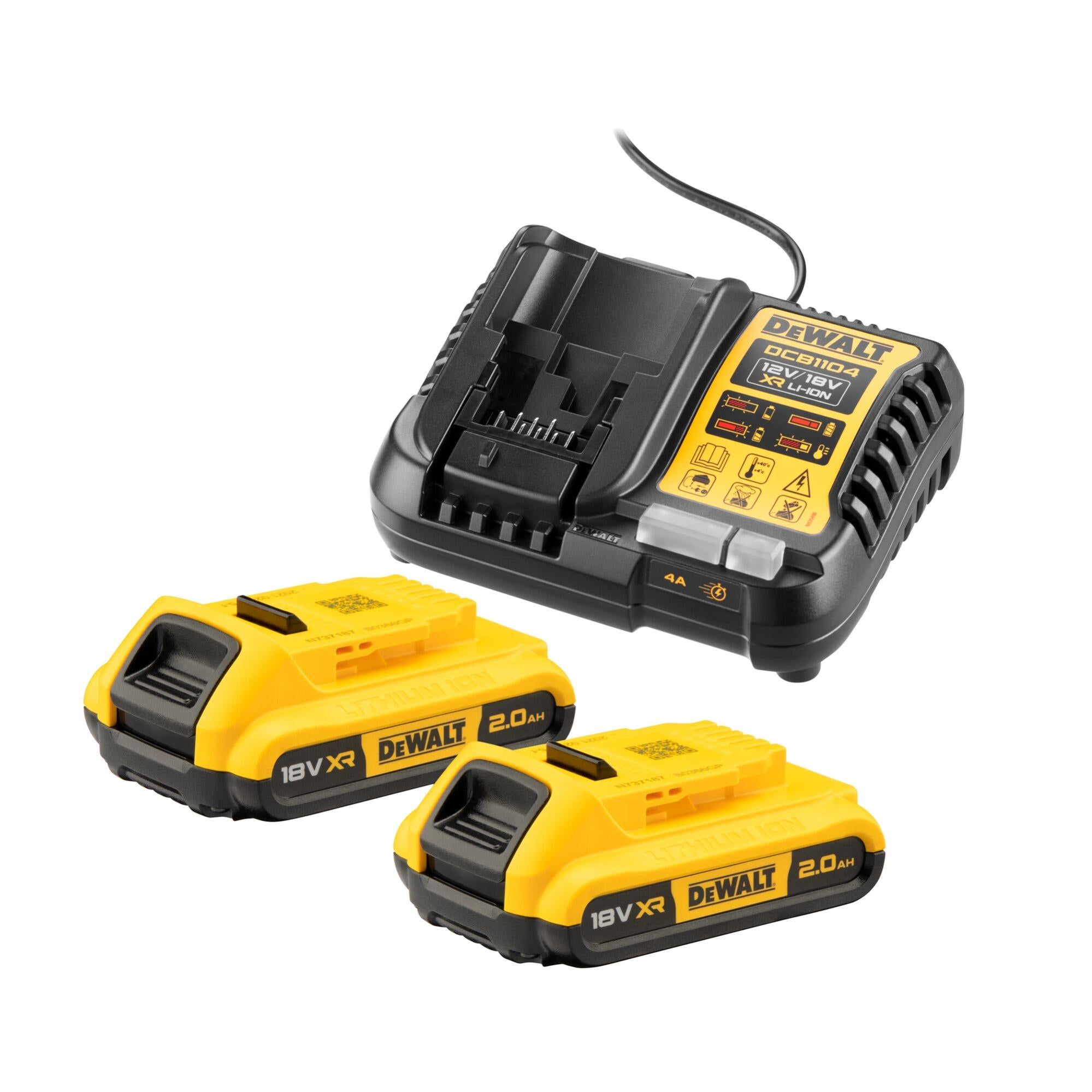 Set caricabatteria DEWALT 18V 2Ah | Leroy Merlin