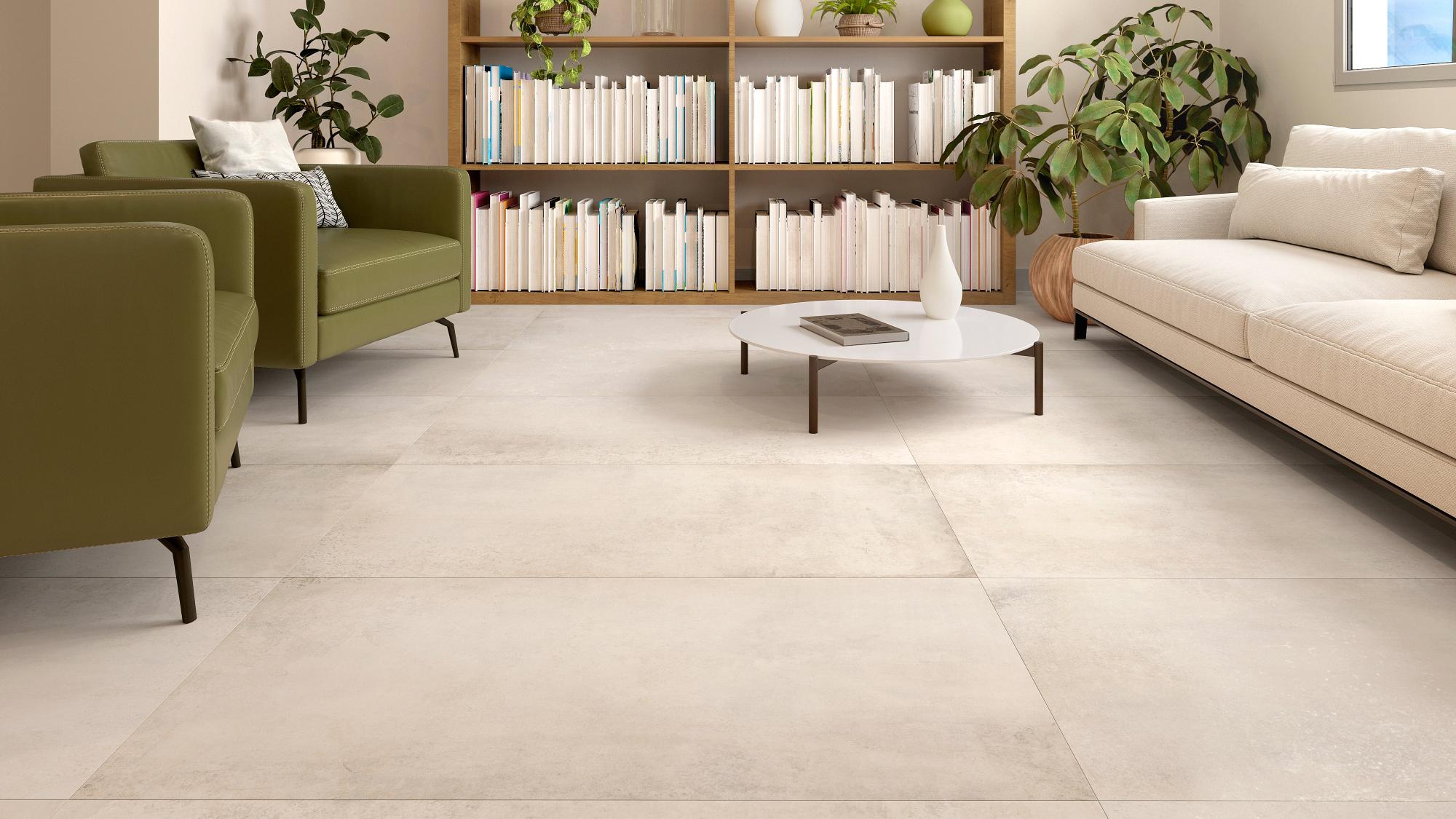 Piastrella da pavimento HALB BEIGE per interno, 60x120 cm sp. 9 mm ...