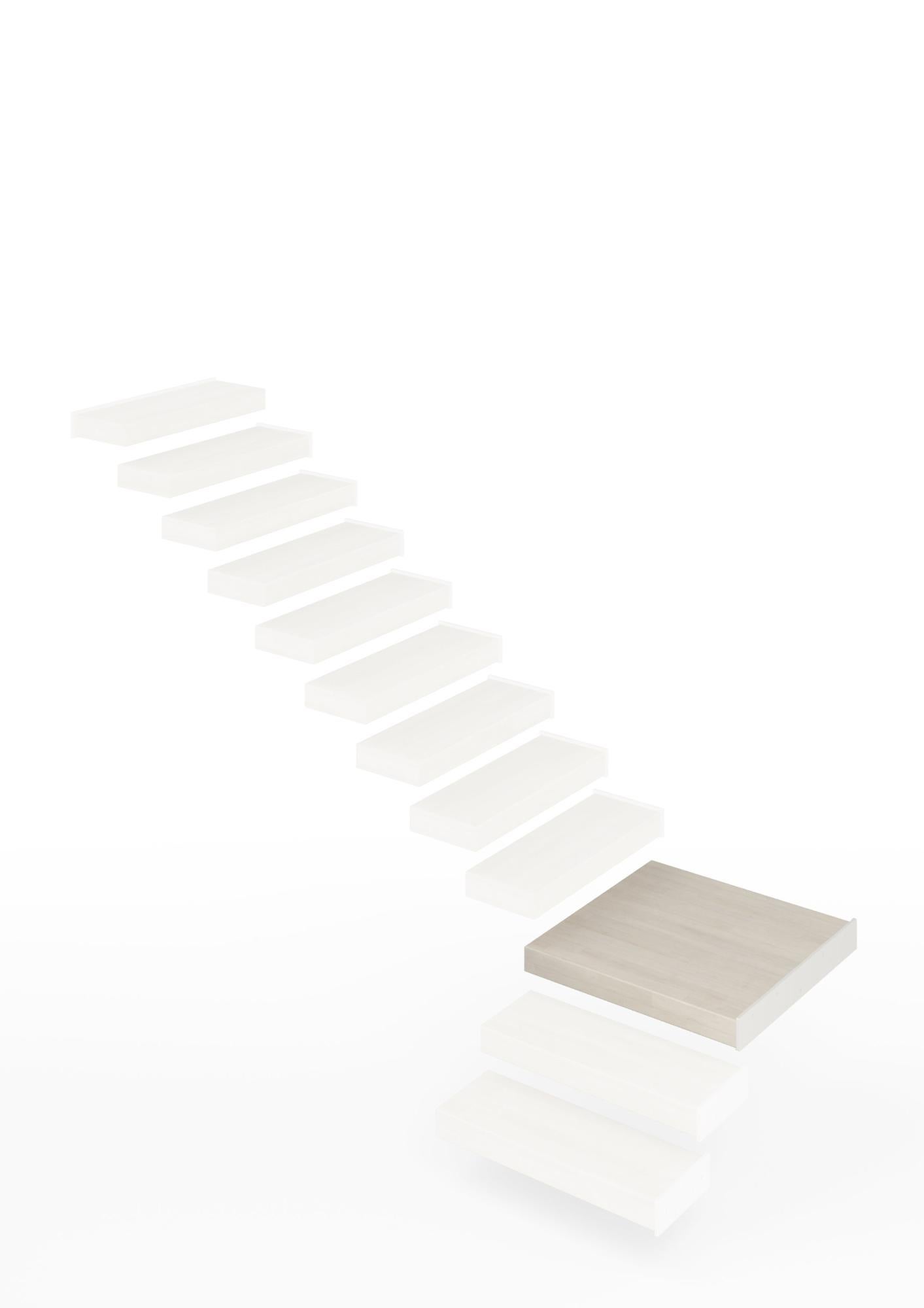 Pianerottolo Lira in legno bianco L 800 mm | Leroy Merlin