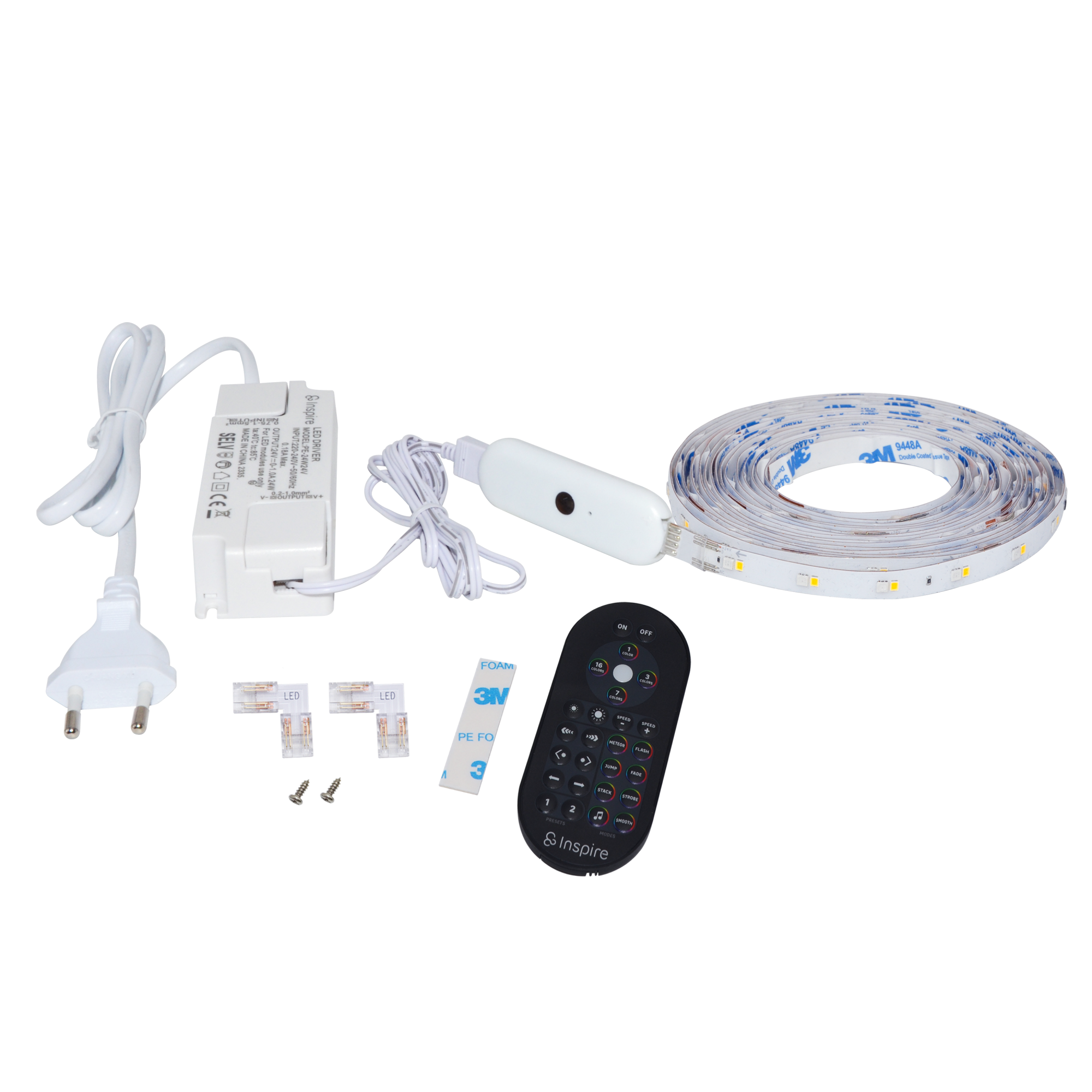 Kit striscia led Cutflexi RGB Music 5m luce rgbw INSPIRE | Leroy Merlin