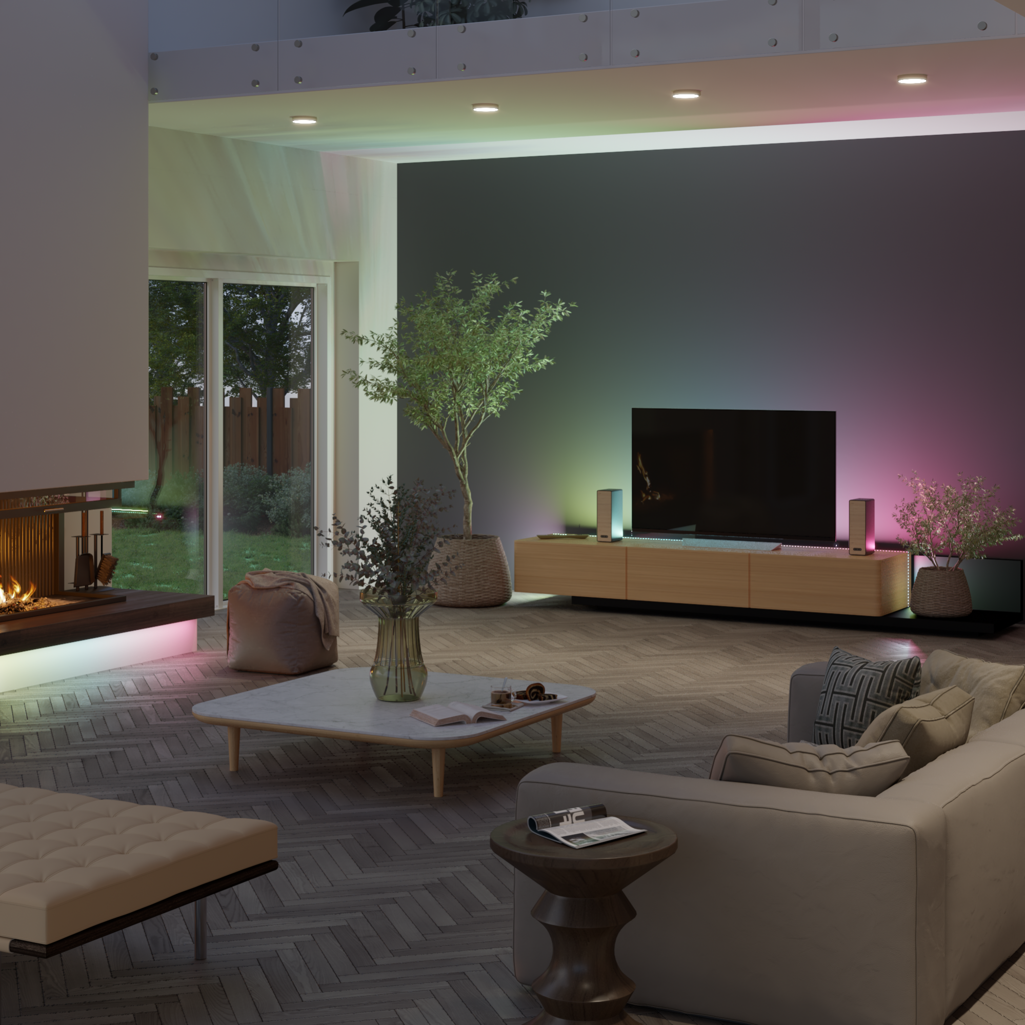 Kit striscia led Trili RGB Music 10m luce rgb multicolore INSPIRE ...