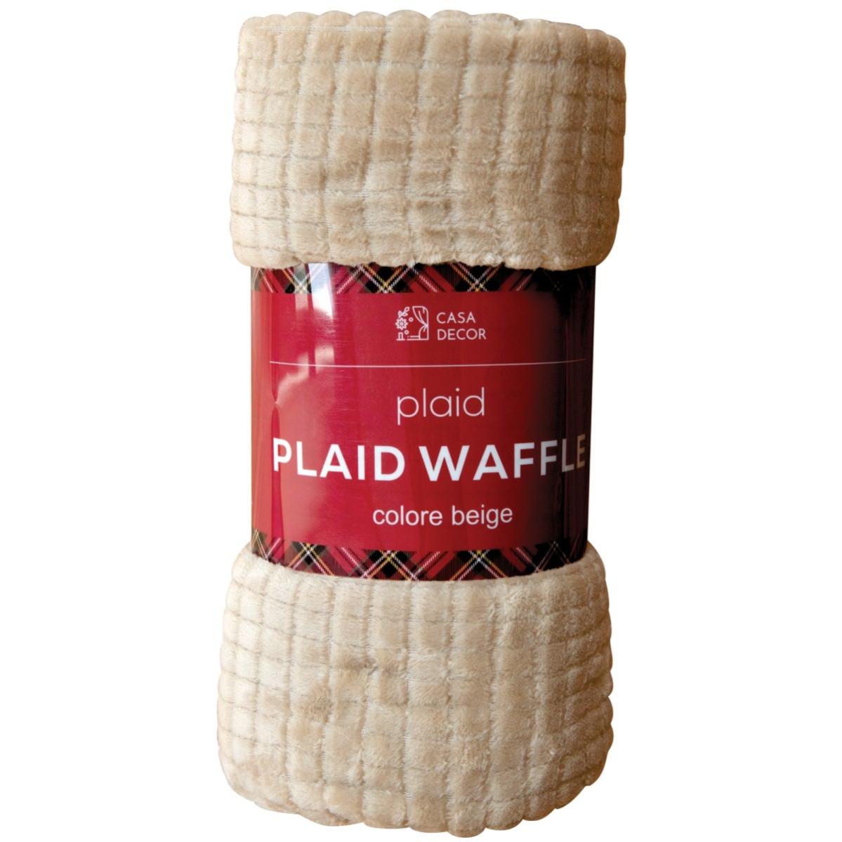 Plaid Waffle, beige, 16x 16 cm | Leroy Merlin