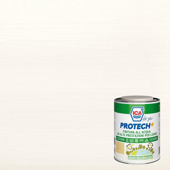 Vernice per legno da esterno liquido ICA FOR YOU 2.5 L bianco semi ... Vernice per legno da esterno liquido ICA FOR YOU 2.5 L bianco semi ...
