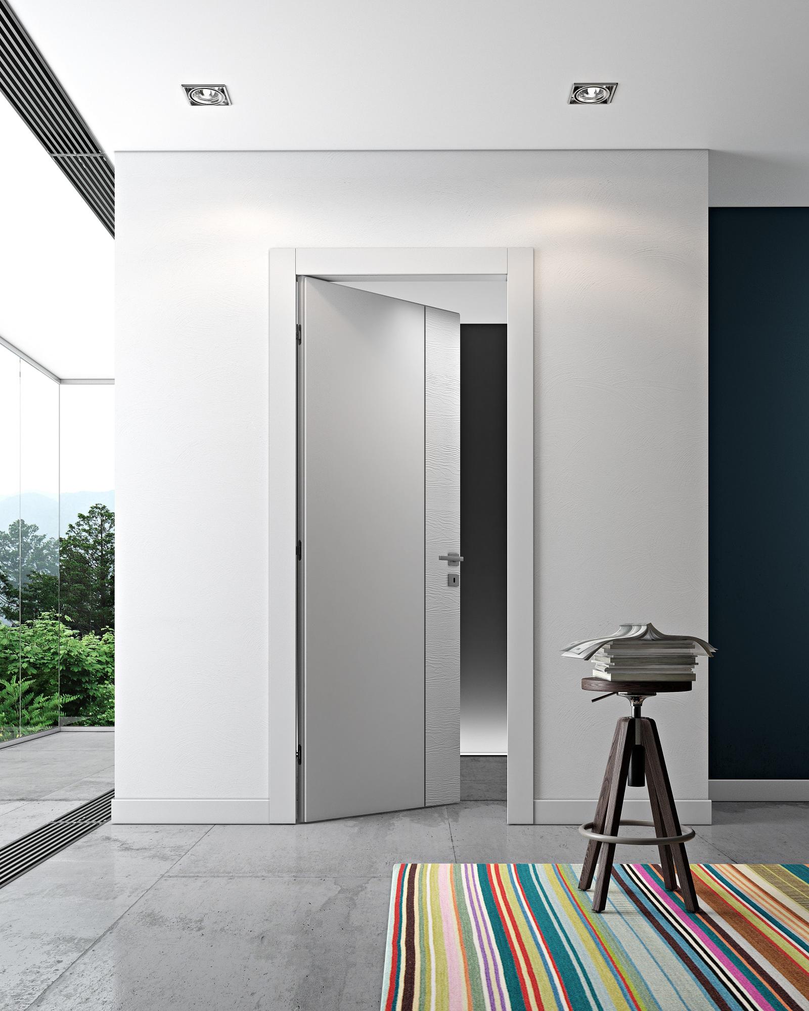 Porta battente inversa Incanto V laccato bianco L 60 x H 210 cm ...