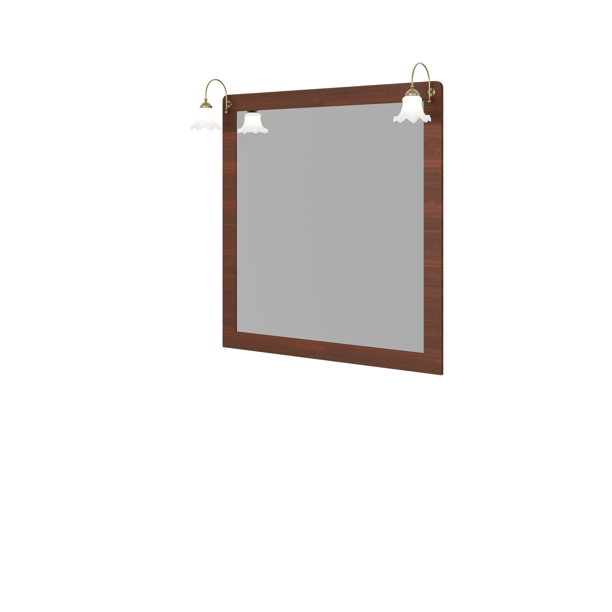 Specchio con illuminazione integrata bagno rettangolare 7096/F46 L 100 ...