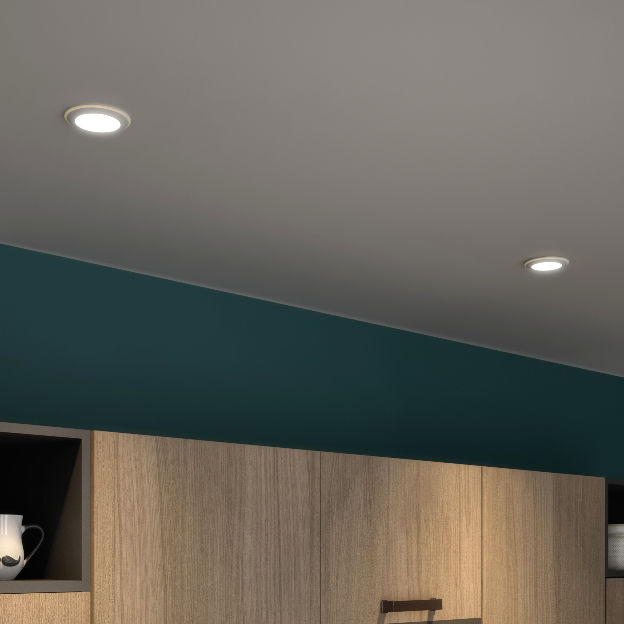 Plafoniera tondo Ufo bianco, diam. 14.7 cm 4x14.7cm LED 11.5W IP20 ...