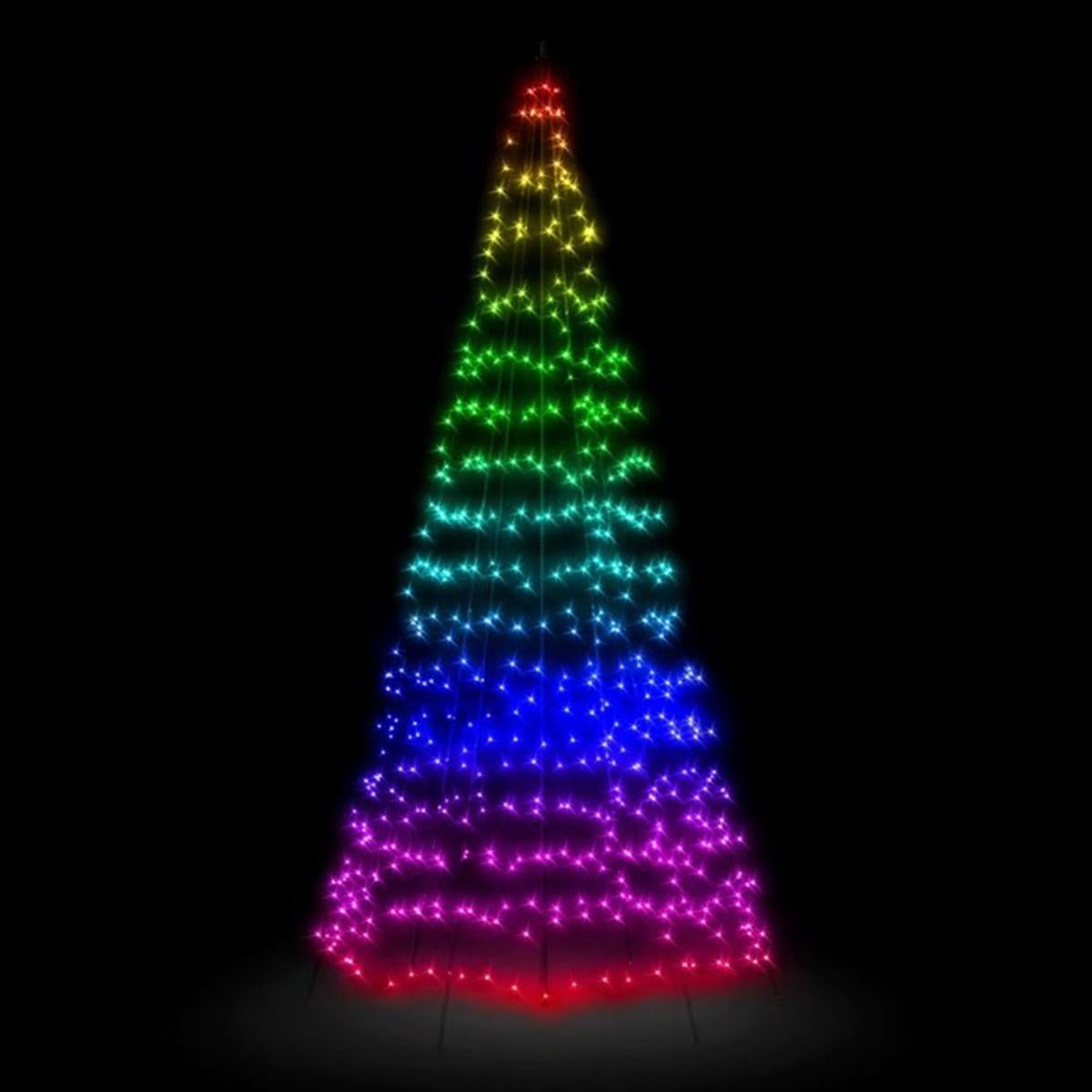 Albero TWINKLY Light Tree 450 RGB+W LED in plastica / pvc H 300 cm ...