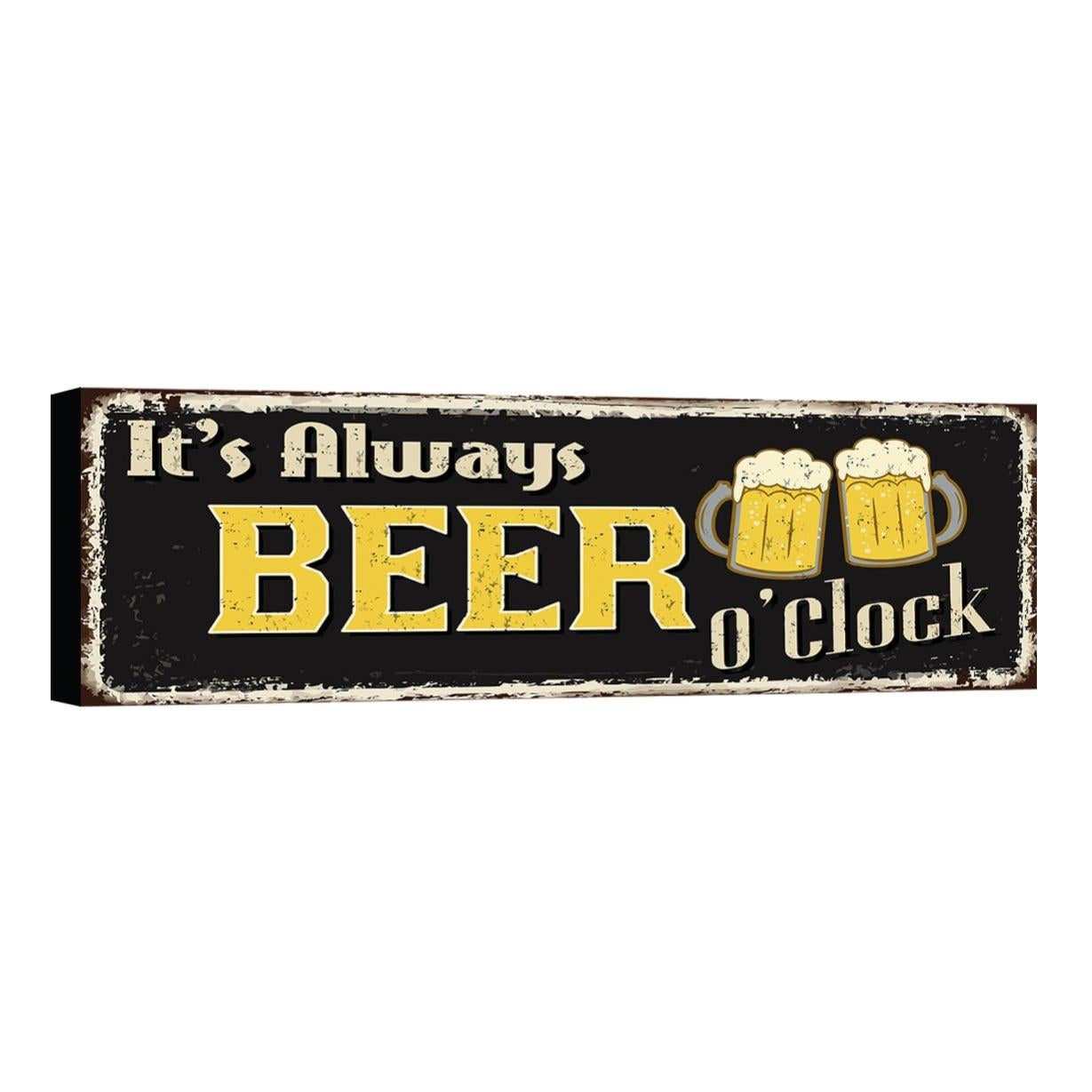 Stampa su tela Beer O'clock 60x20 cm | Leroy Merlin