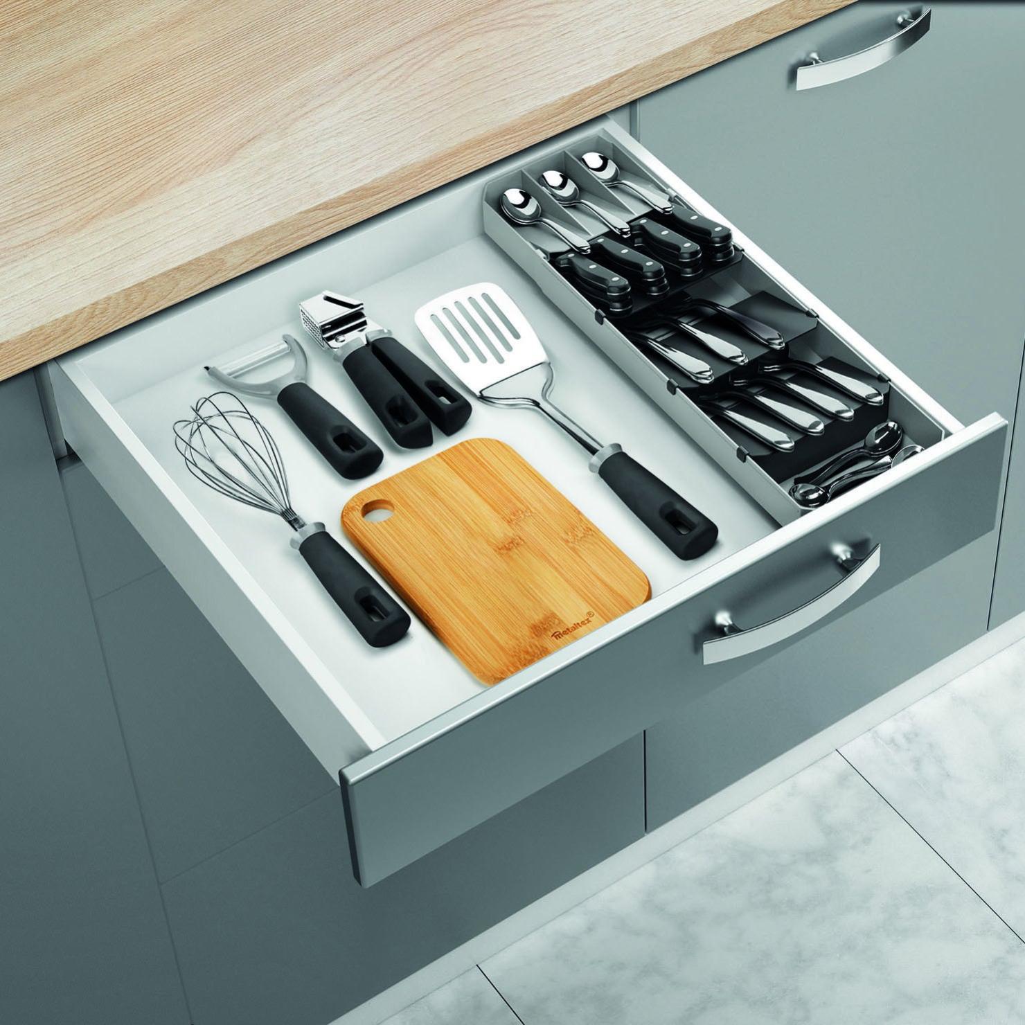 Portaposate Uni-Fit L 15 x H 15 cm grigio | Leroy Merlin