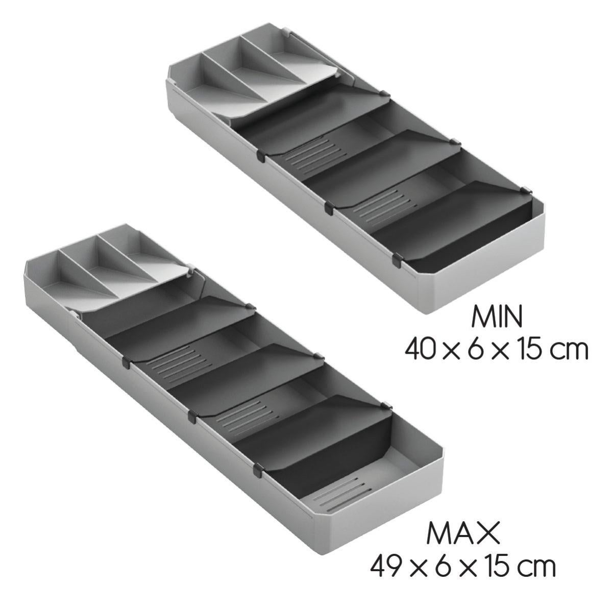 Portaposate Uni-Fit L 15 x H 15 cm grigio | Leroy Merlin