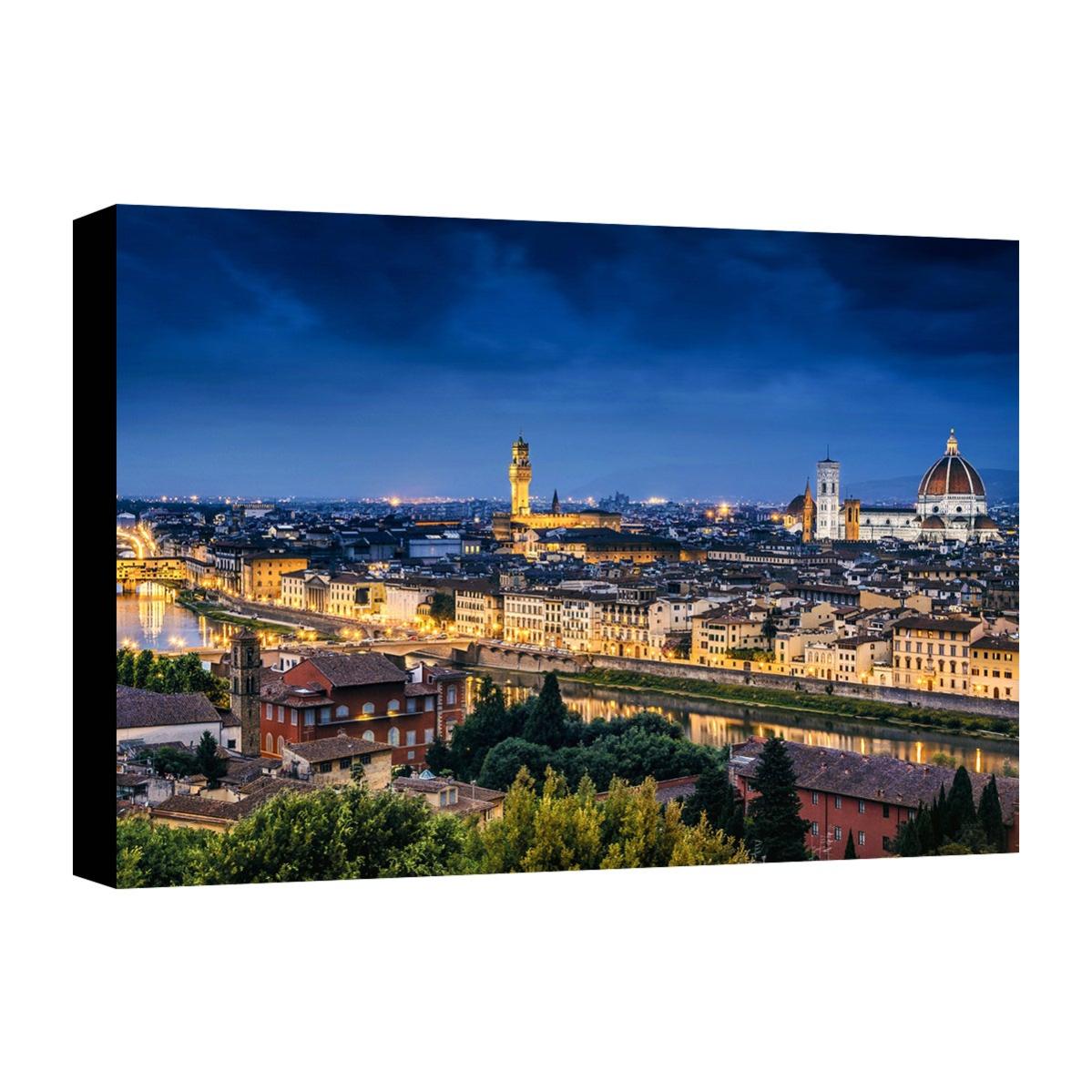 Quadro su tela Firenze Di Notte 70x50 cm | Leroy Merlin