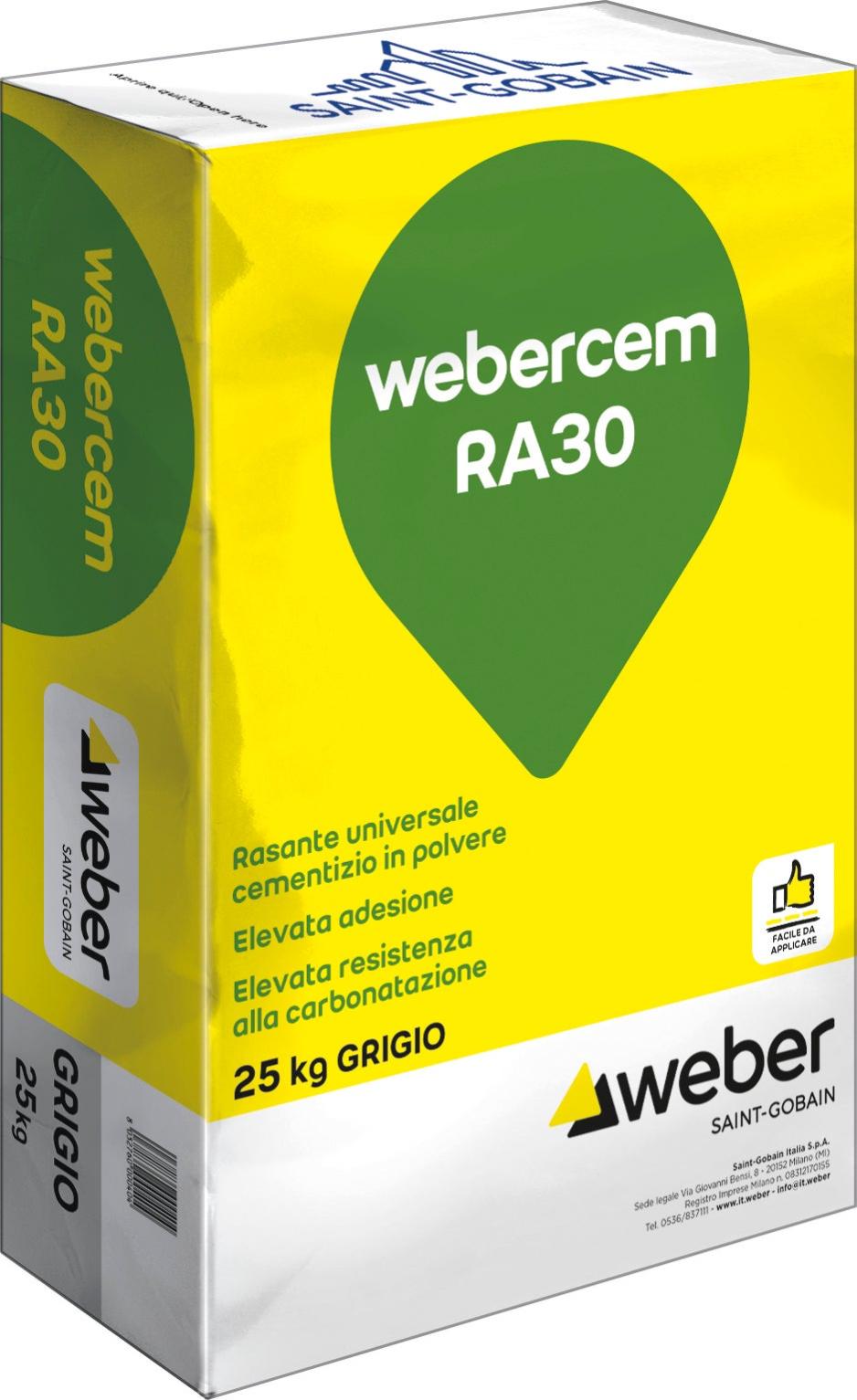 Gesso WEBER Webercem RA30 25kg | Leroy Merlin