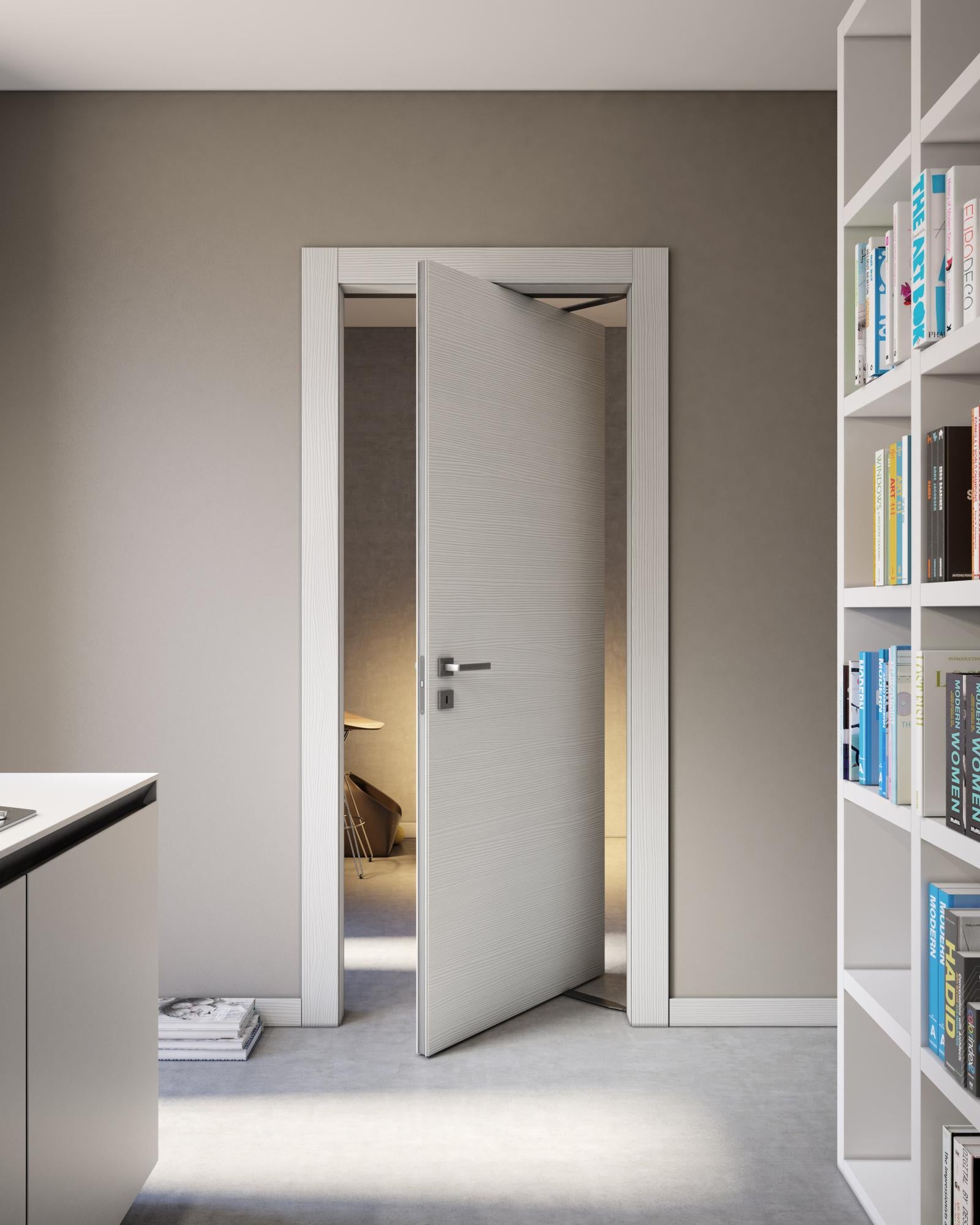 Porta rototraslante Rimini bianco matrix L 70 x H 210 cm tirare a ...