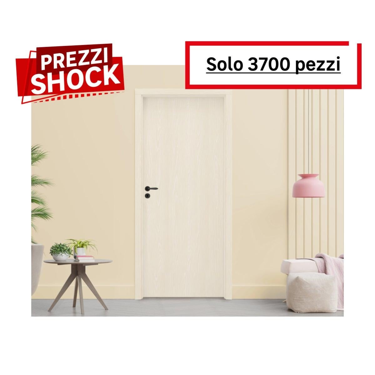 Porta battente Haptic bianco venato L 70 x H 210 cm reversibile | Leroy Merlin