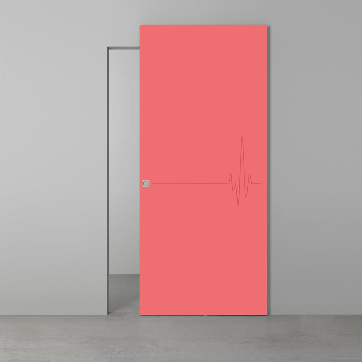 Porta scorrevole Heartbeat in legno, L 101 x H 230 cm, con binario ...