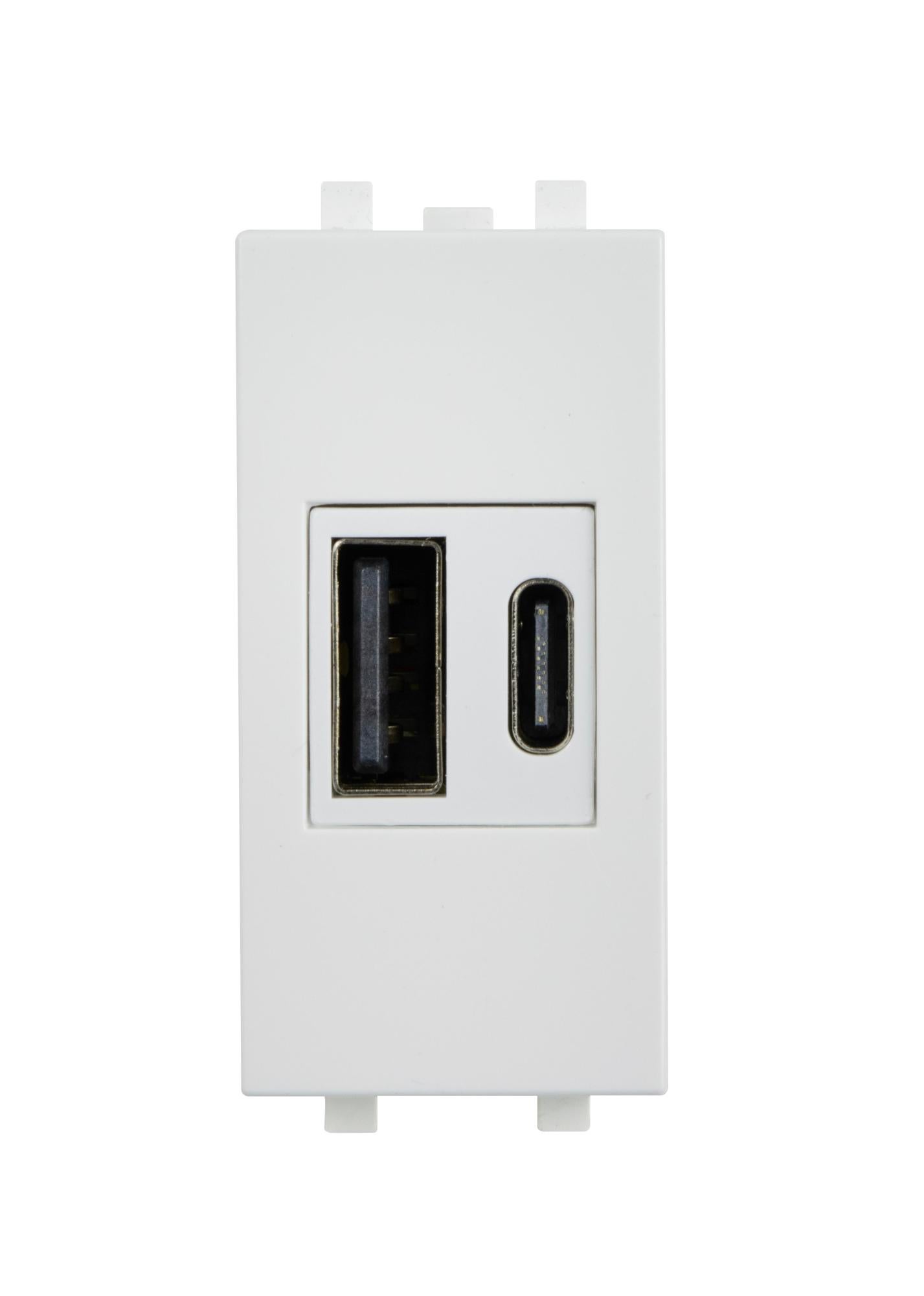 Presa di alimentazione USB C, USB A LEXMAN Luhta, colore ral9016 ...