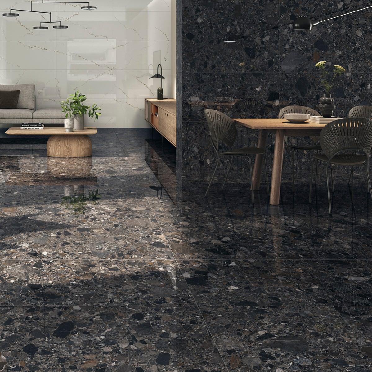 Piastrella da pavimento e rivestimento interno rettificato INLAY in ...