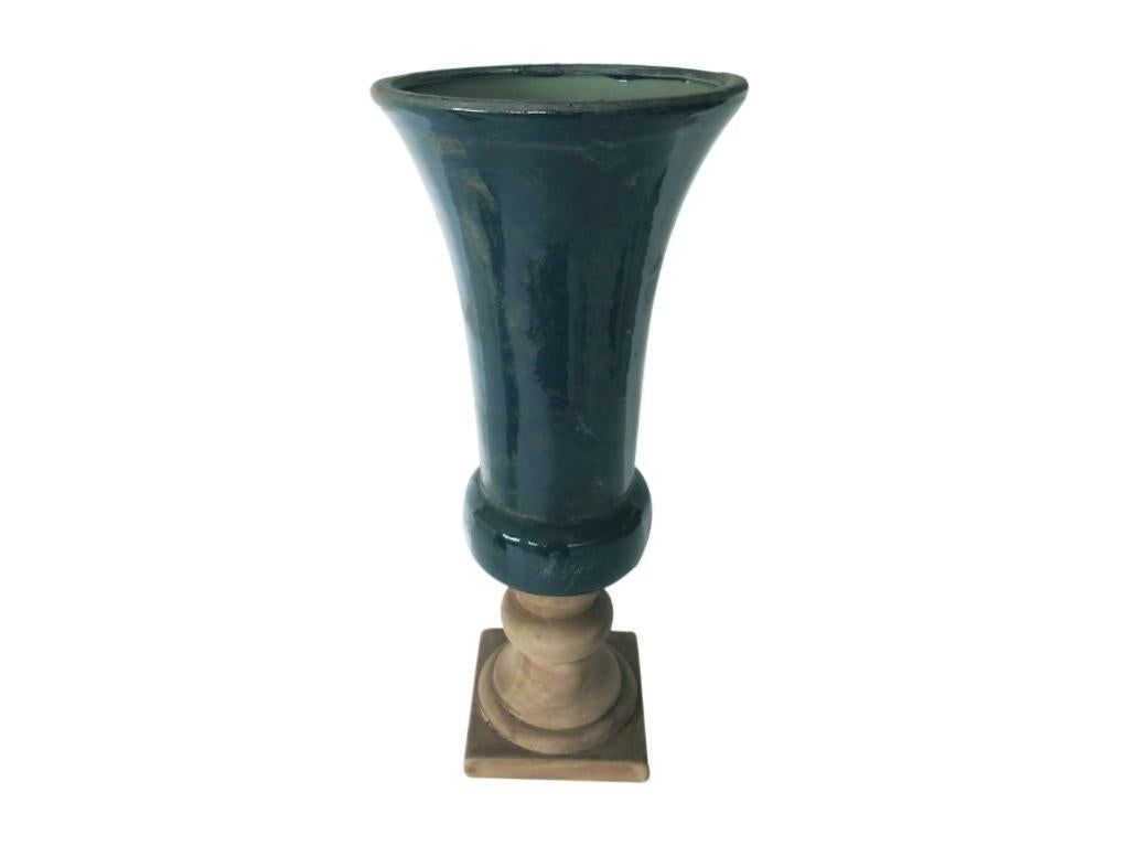 Vaso decorativo ALTA in resina verde H 40 cm | Leroy Merlin