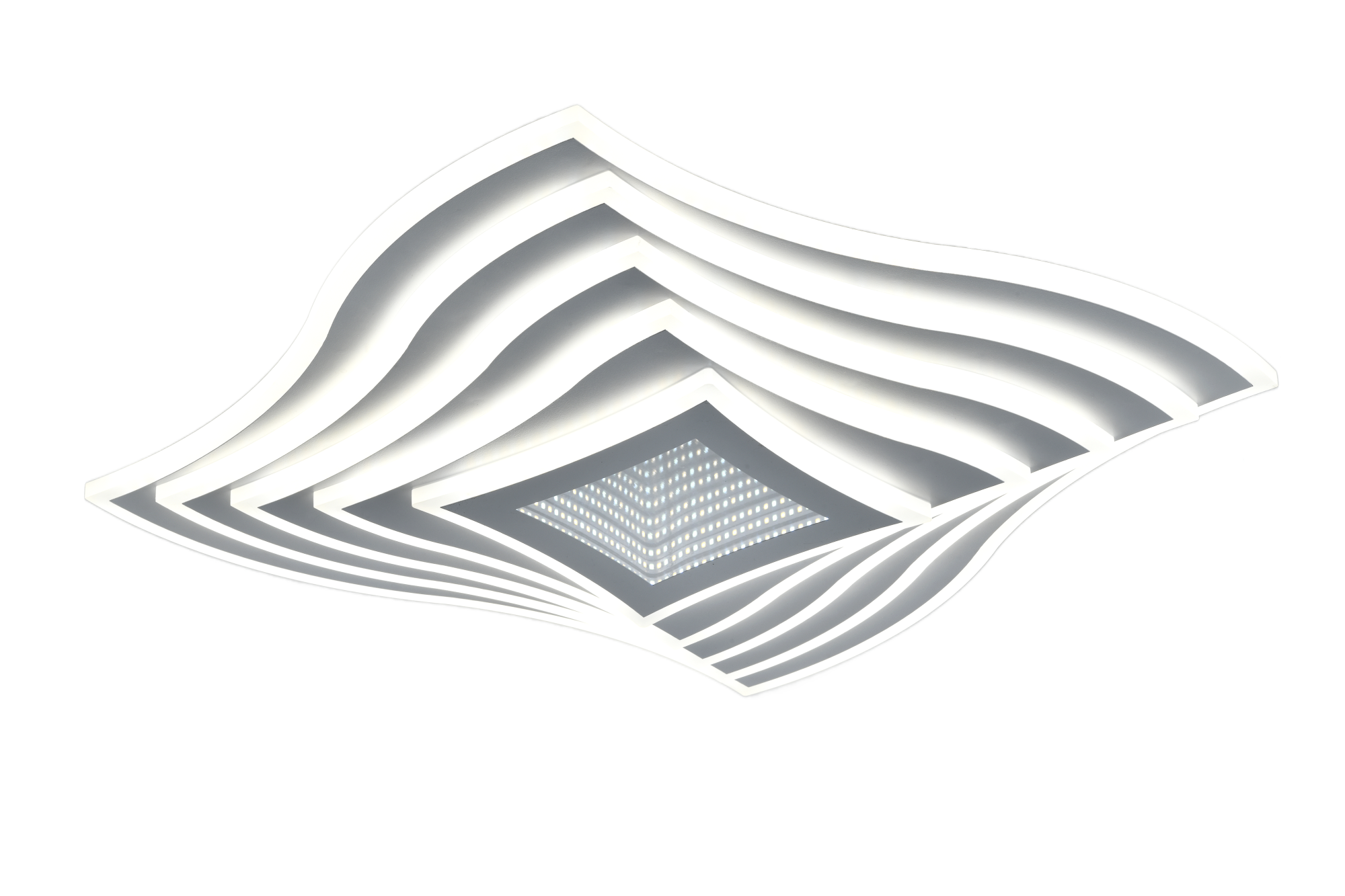 Plafoniera moderno LED Priscilla 50x8.5 cm, luce CCT dimmerabile ...