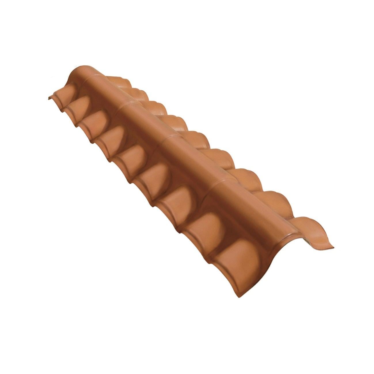 Colmo Lastra coppo in PVC colore rosso 36x16x174cm | Leroy Merlin