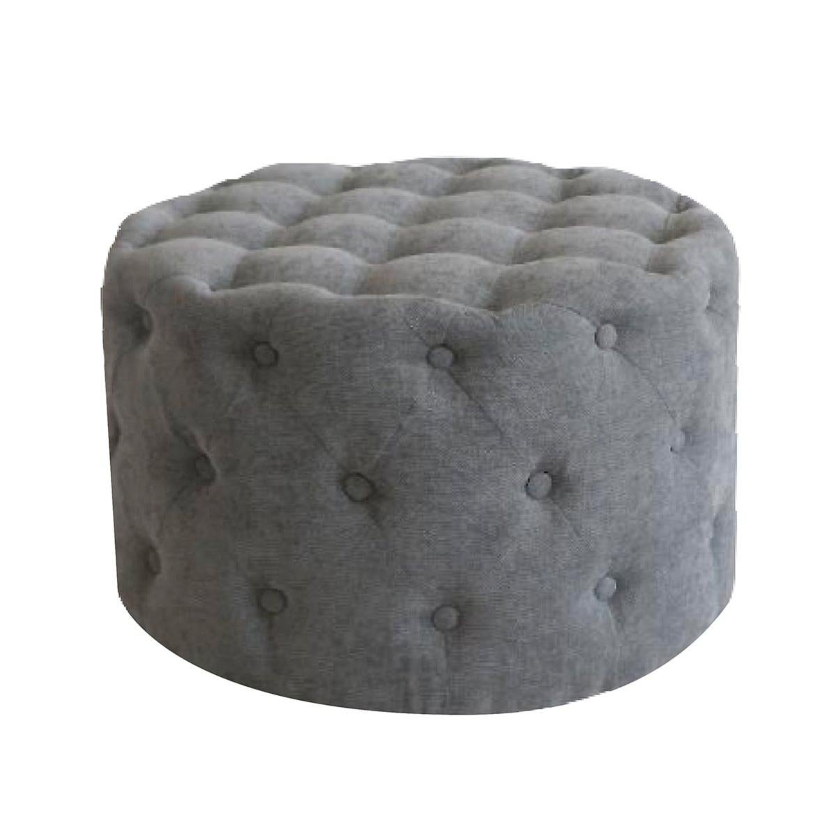 Pouf per interni Wilma grigio / argento x 60 x H 42 cm | Leroy Merlin