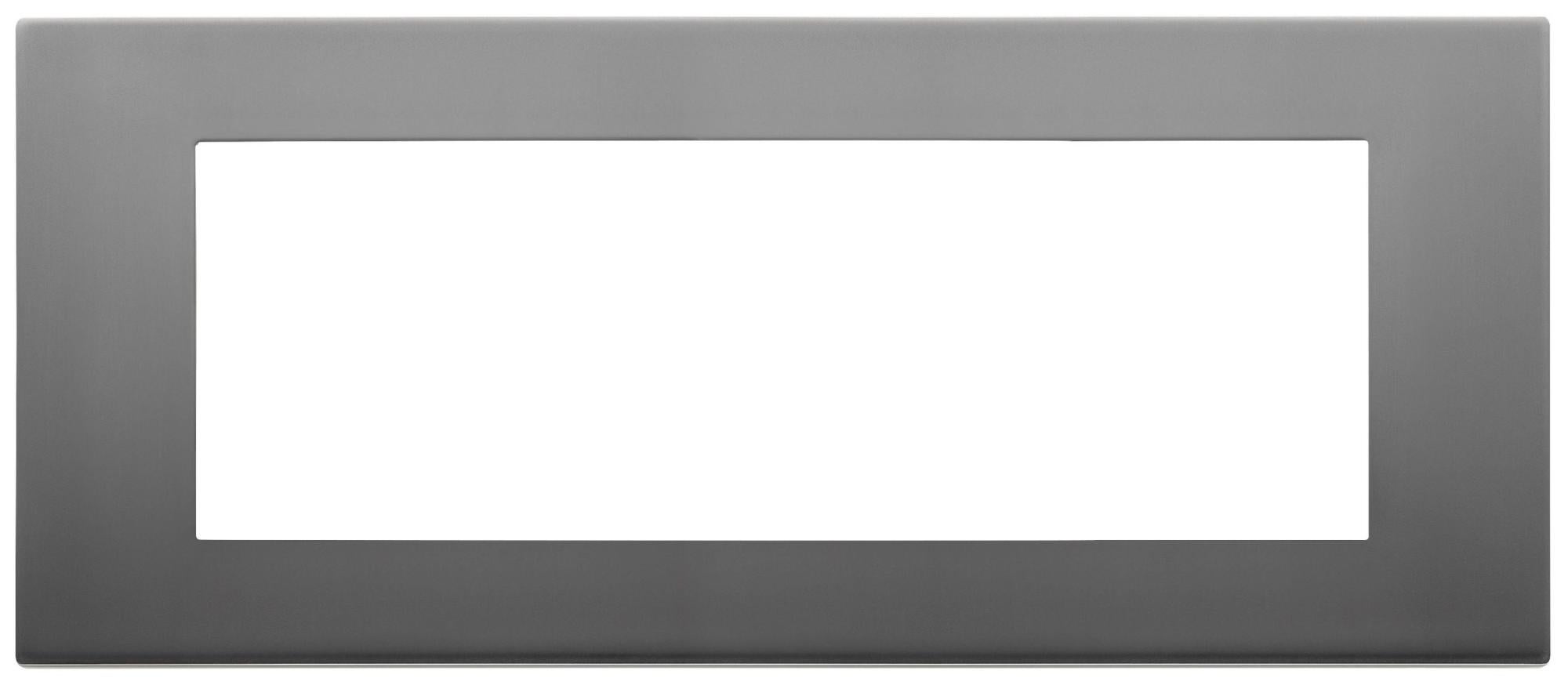 Placca 7 moduli Linea VIMAR inox satinato | Leroy Merlin