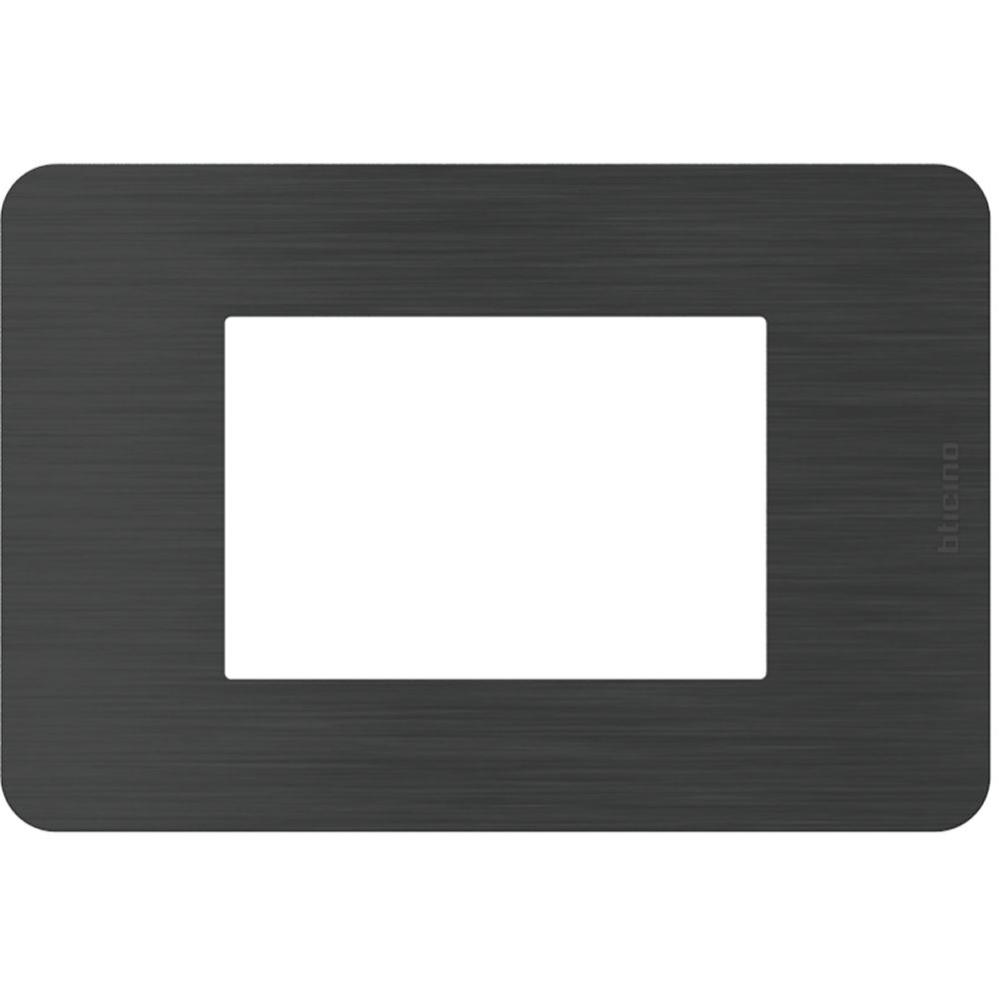Placca BTICINO Matix Go 3 moduli nero nickel | Leroy Merlin