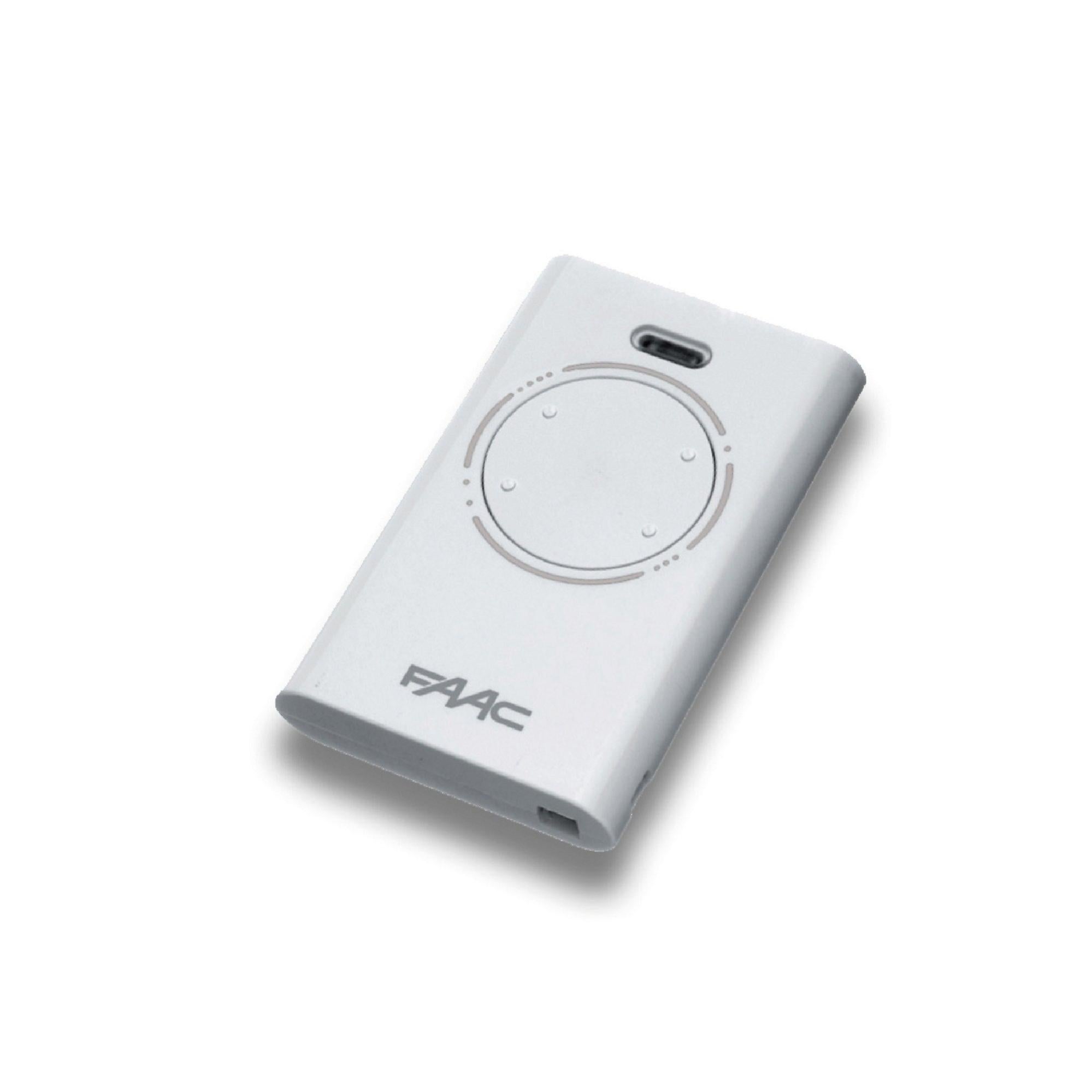 Telecomando Rolling code FAAC FC/787010 in abs bianco 868 MHZ 4 canali ...