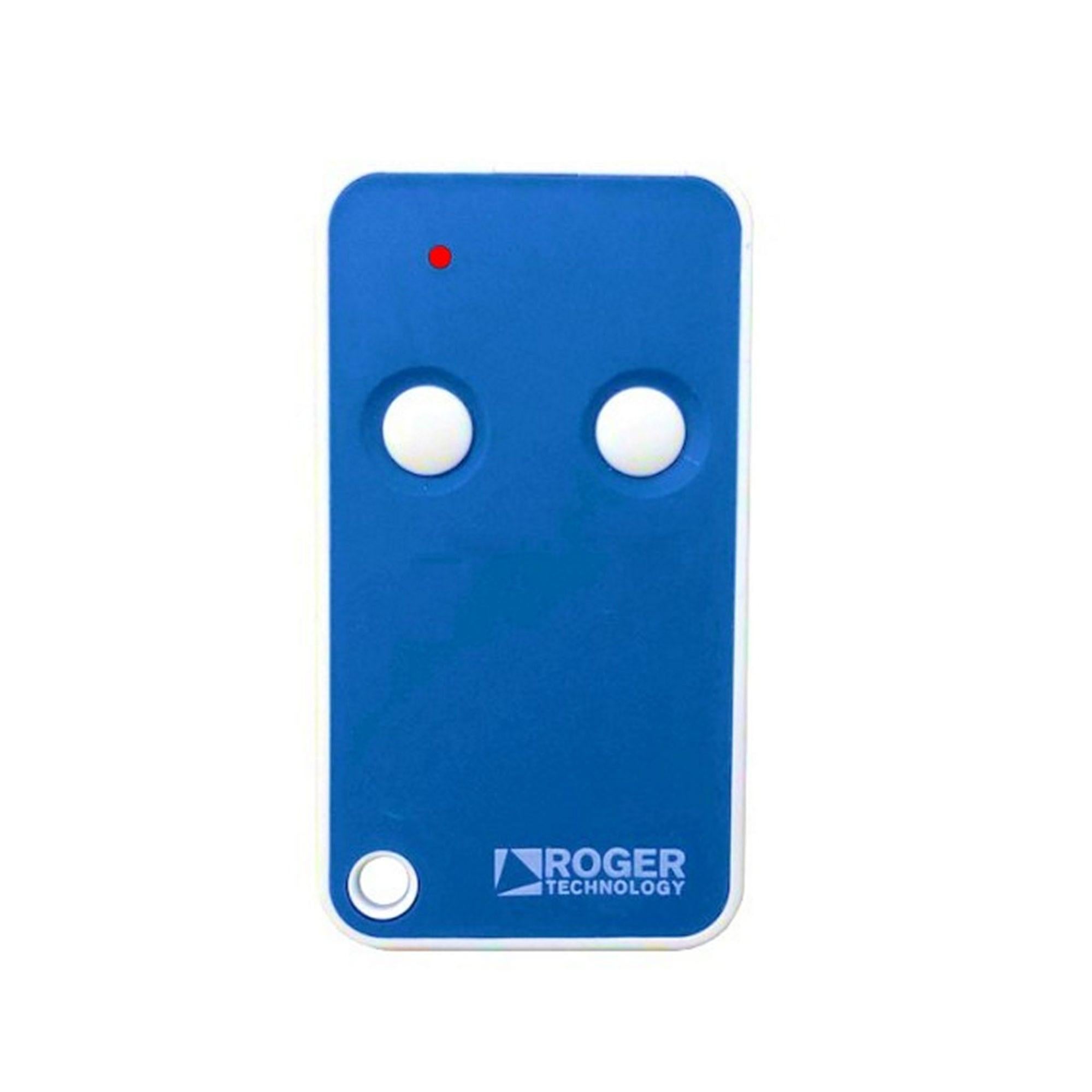 Telecomando Rolling code ROGER RO/E80TX2R/RC in abs blu 433.92 MHZ 2 ...