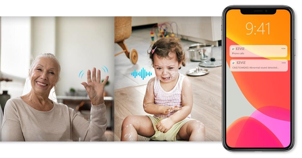 Telecamera di videosorveglianza connessa EZVIZ H6 4MP, per interno ...