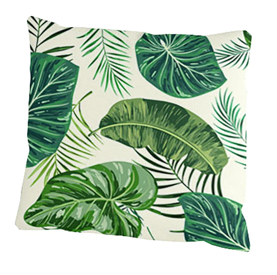 Cuscino Tropicale verde 40 x 40 cm | Leroy Merlin