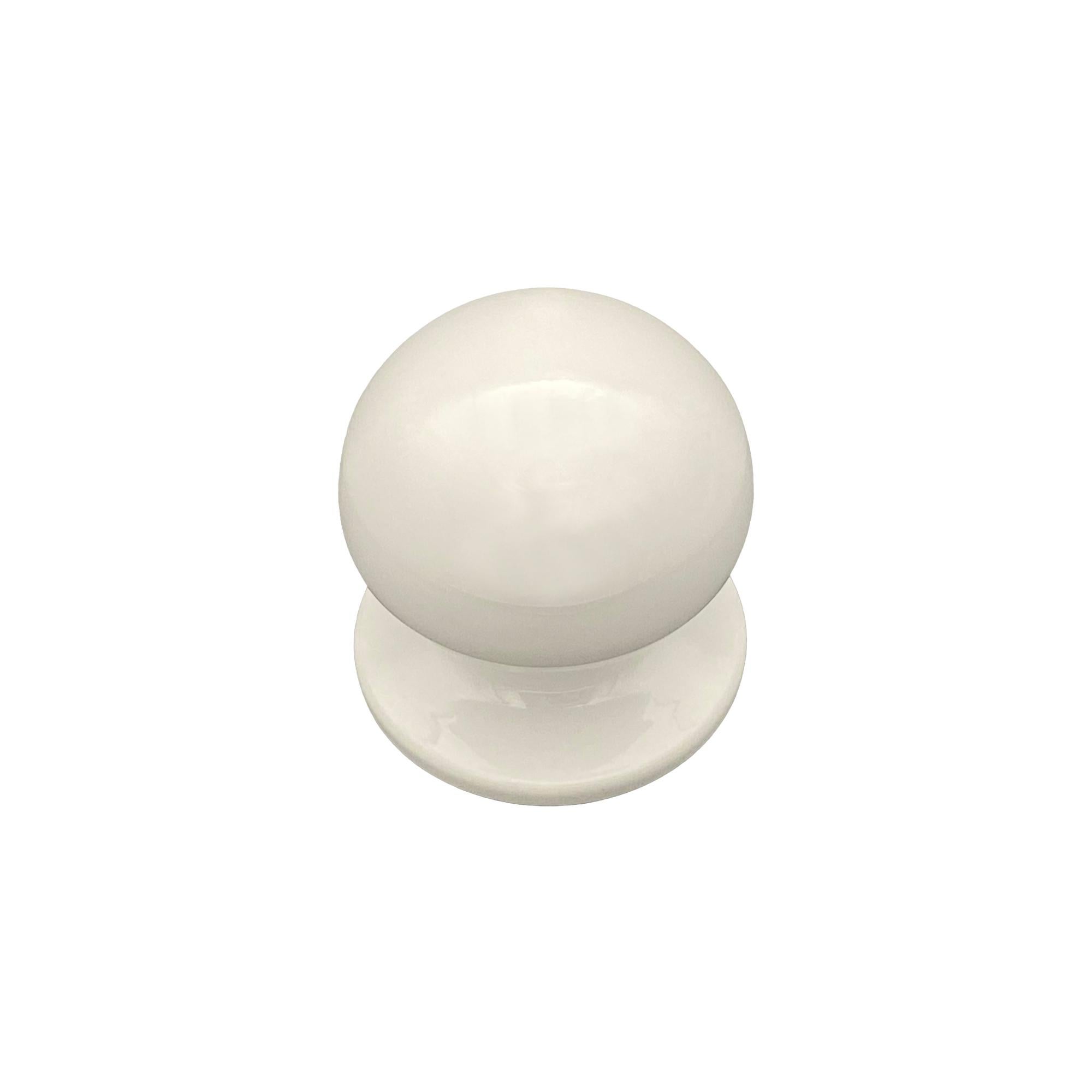 Pomolo fisso per porta SAGUATTI 869/70TB in alluminio bianco lucido ...