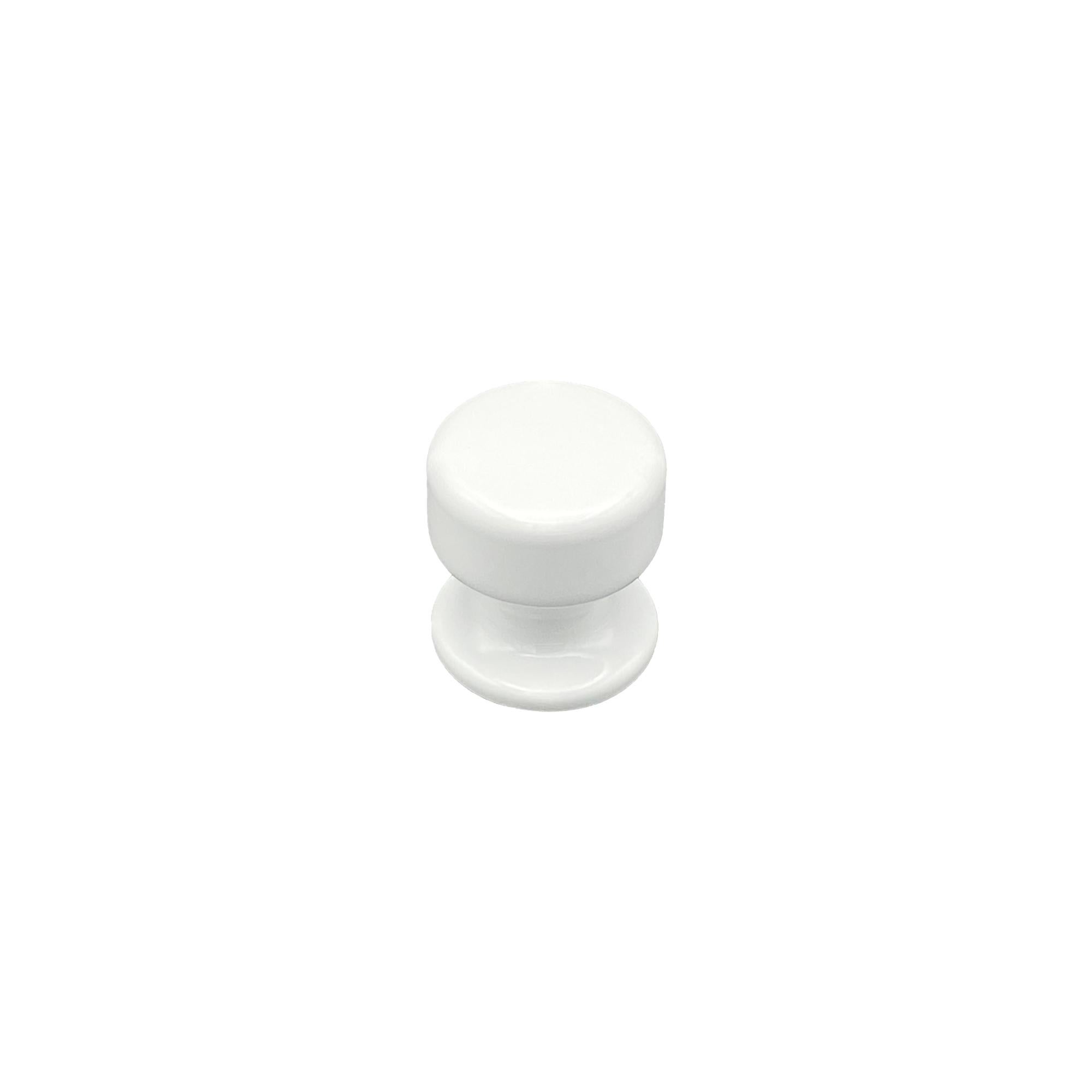 Pomolo fisso per porta SAGUATTI 875/50TB in alluminio bianco lucido ...