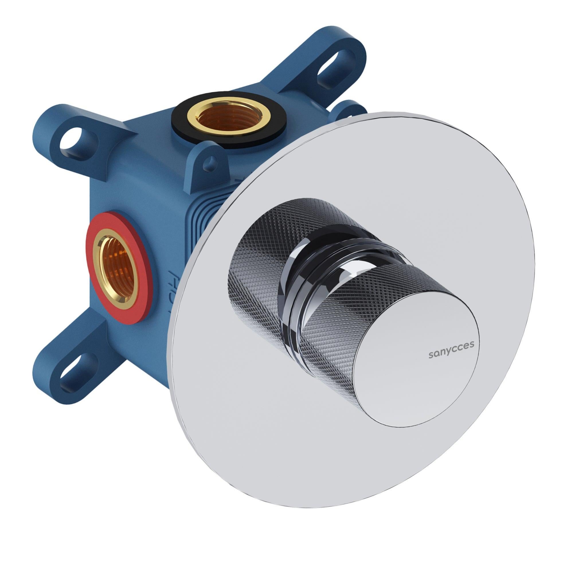 Rubinetto per doccia LOOP K cromato effetto inox spazzolato | Leroy Merlin