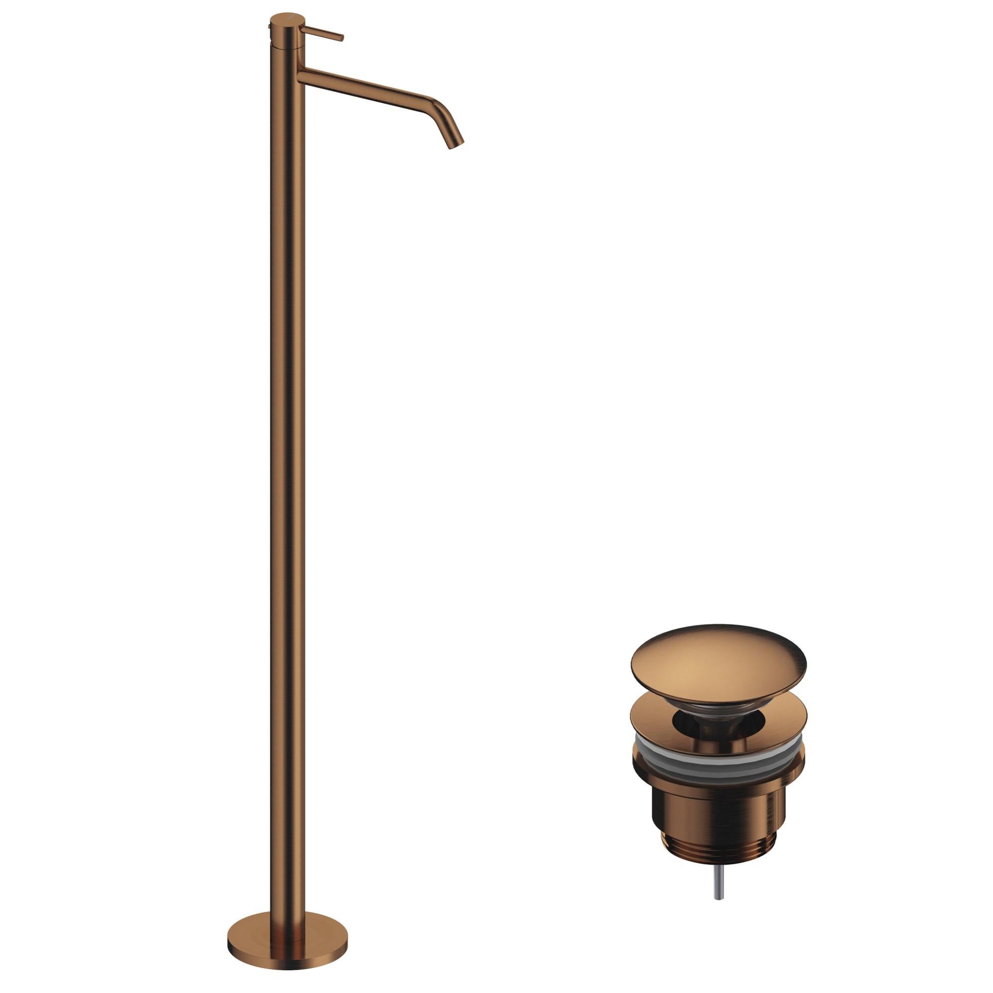 Rubinetto per lavabo Loop oro rosa spazzolato SANYCCES | Leroy Merlin