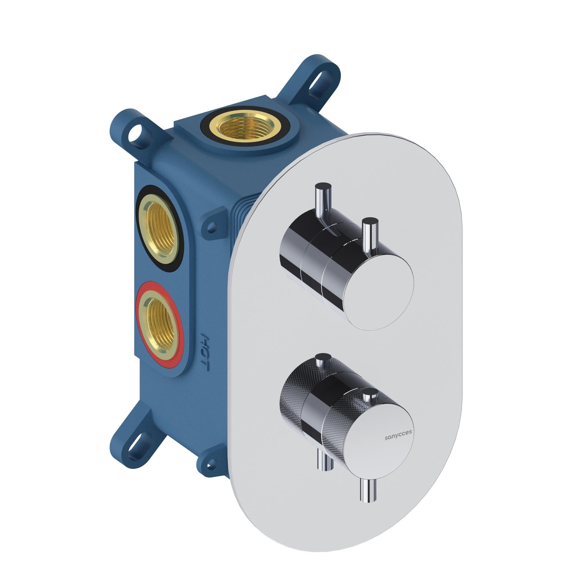 Rubinetto per doccia LOOP K cromato effetto inox spazzolato | Leroy Merlin