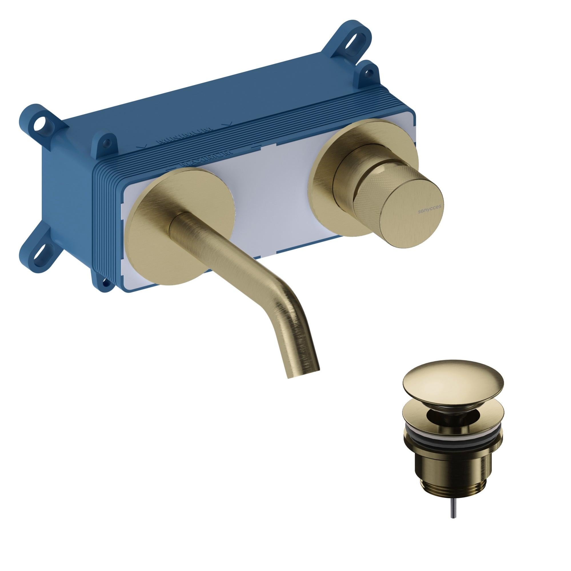 Rubinetto per lavabo Loop K cromo spazzolato SANYCCES | Leroy Merlin