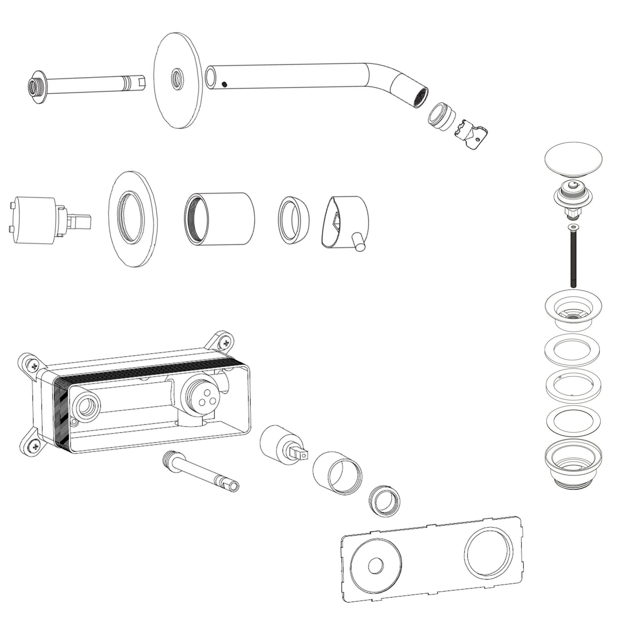 Rubinetto per lavabo Loop nichel spazzolato SANYCCES | Leroy Merlin