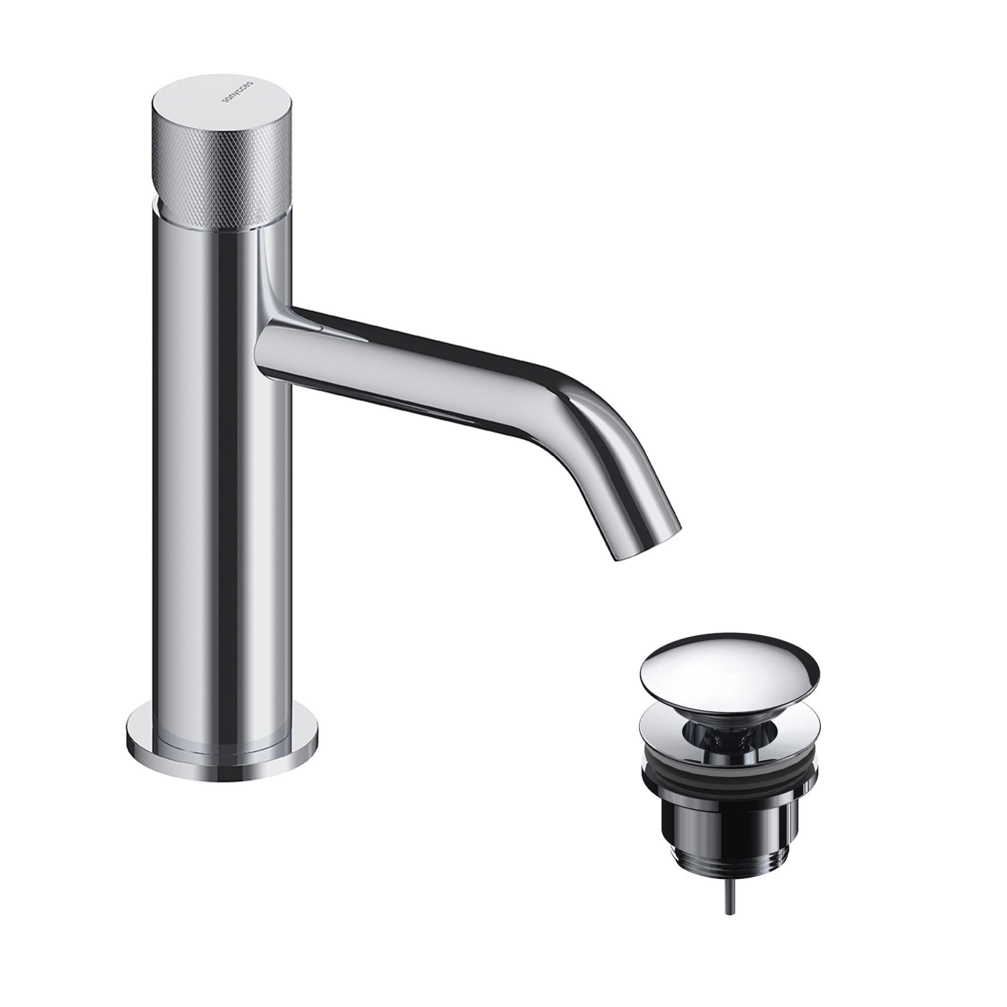 Rubinetto per lavabo Loop K cromo spazzolato SANYCCES | Leroy Merlin